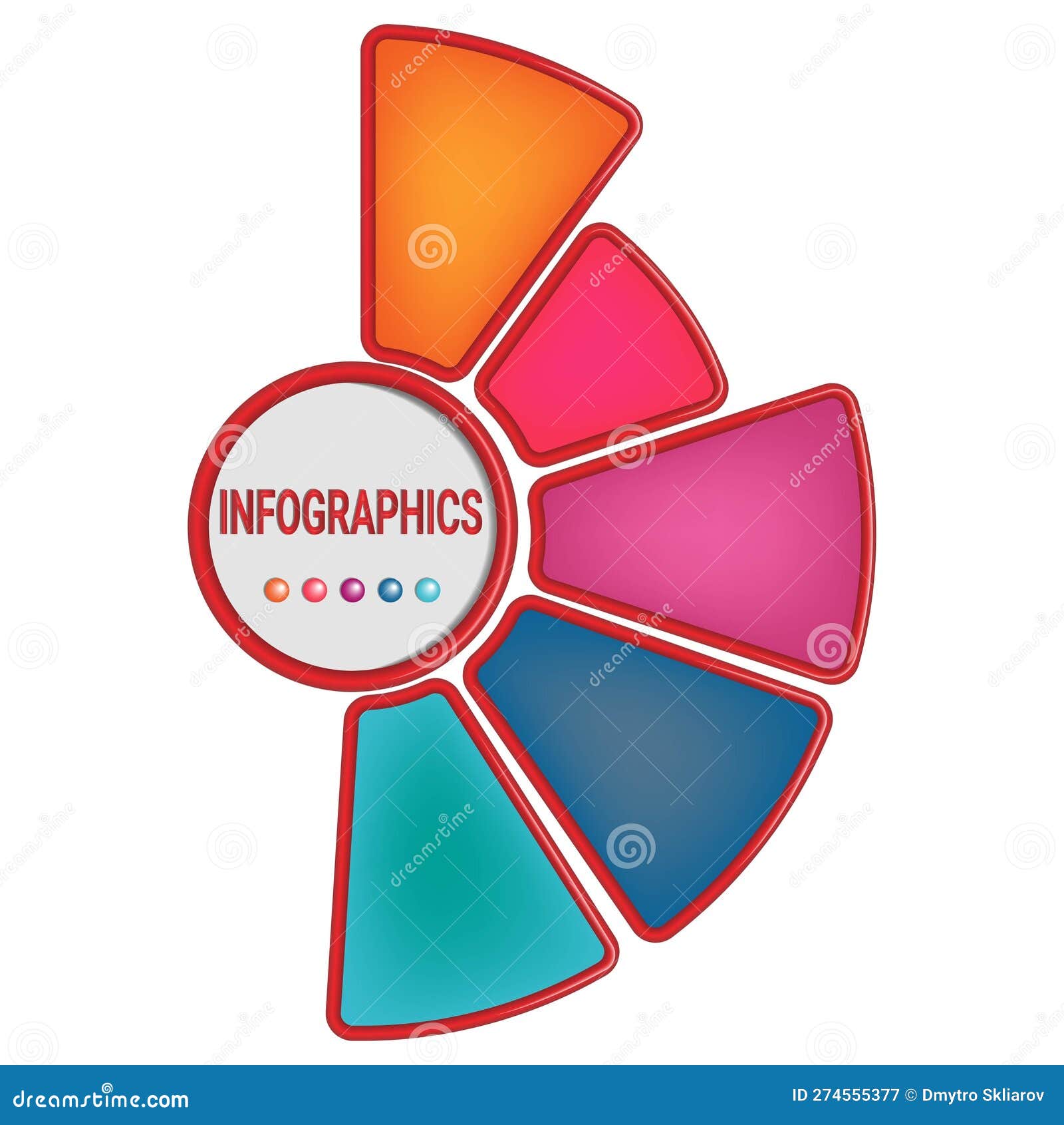 Vector Circle Infographics. Business Diagrams. Stock Illustration ...
