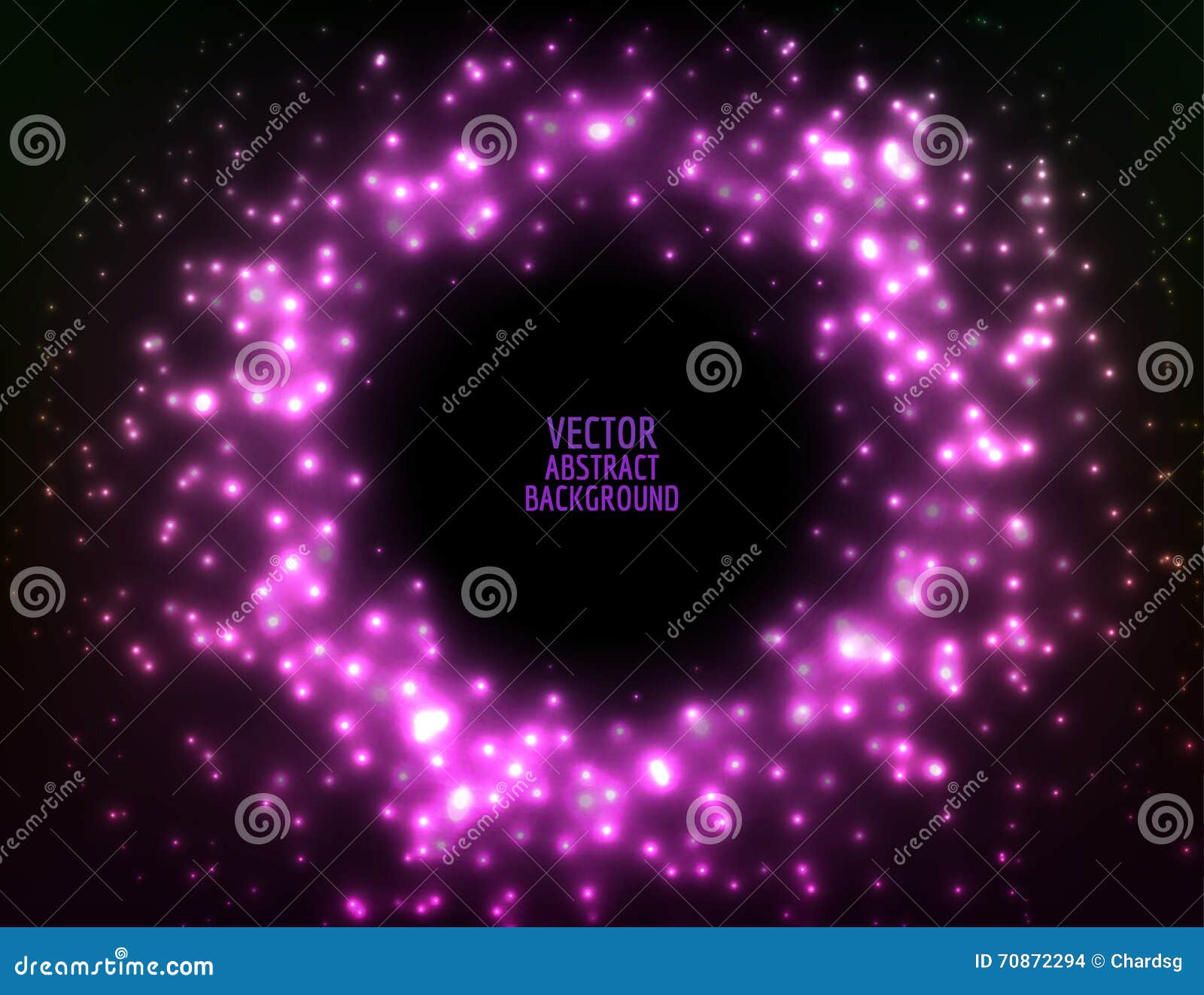 Vector Circle Lights. Many Sparkle Particles Composition Stock Vector ...