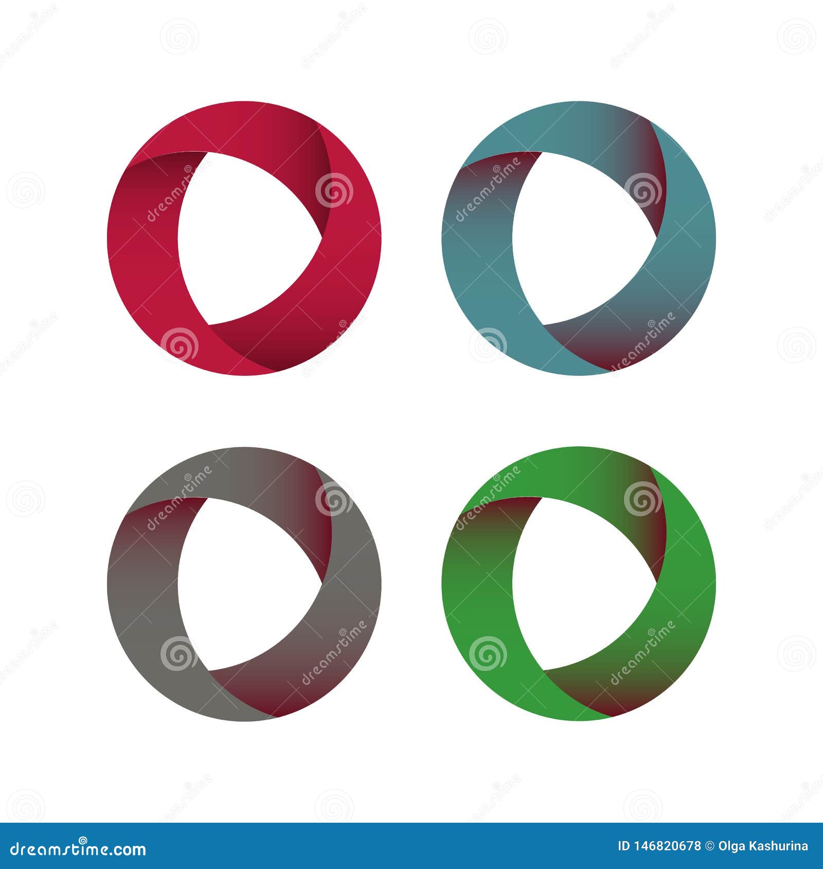 Vector Circle Logo Design Template . Infinite Loop Shape Cycle Creative ...
