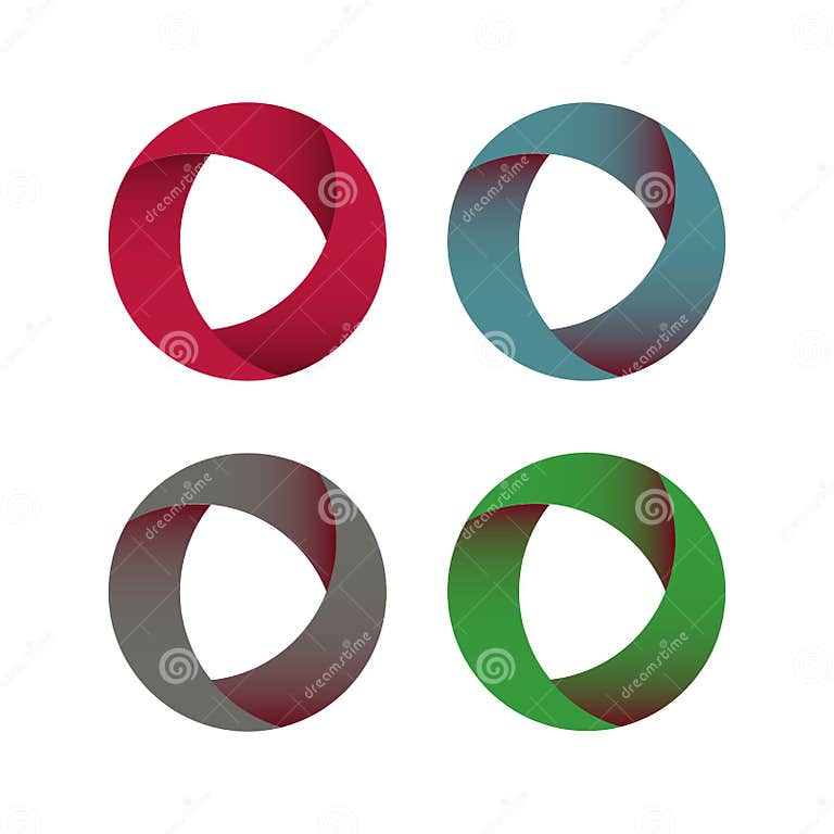 Vector Circle Logo Design Template . Infinite Loop Shape Cycle Creative ...