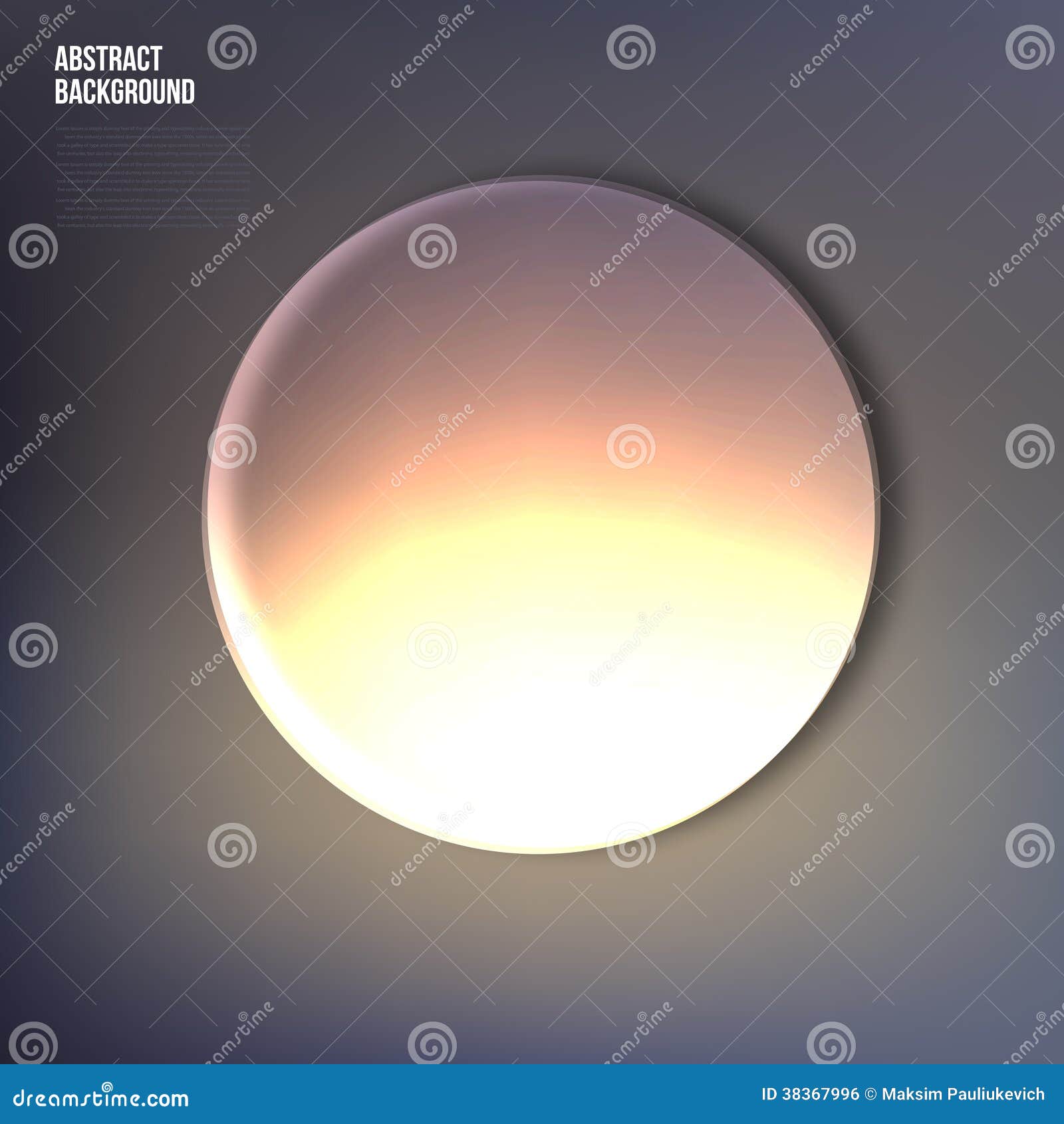 Vector Circle Object. Design Trend and Transparent Stock Vector ...