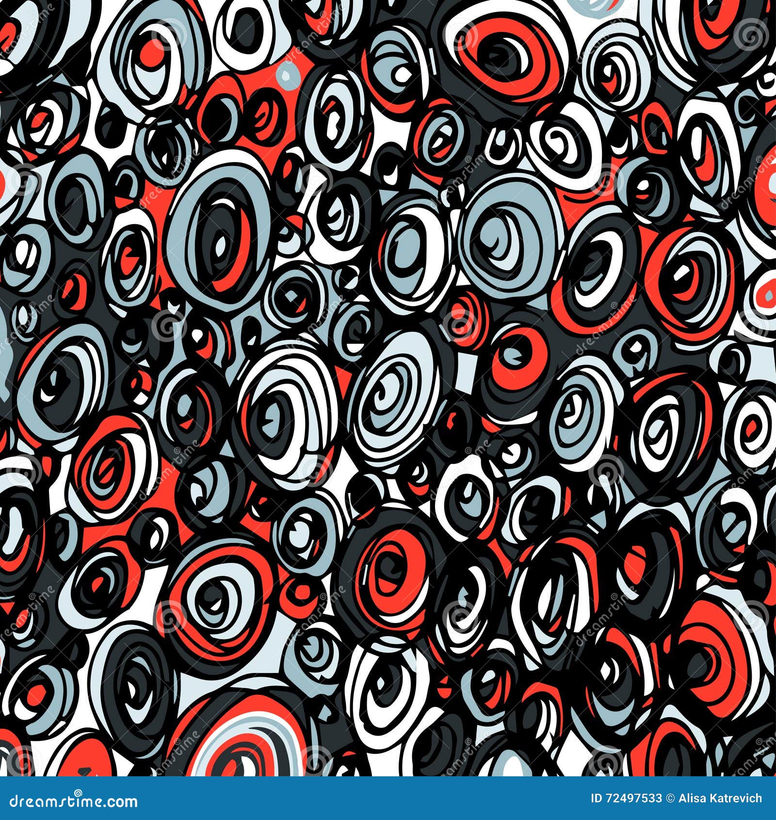 Vector Circle Pattern. Stylish Multicolor Doodles. Modern Graphic ...