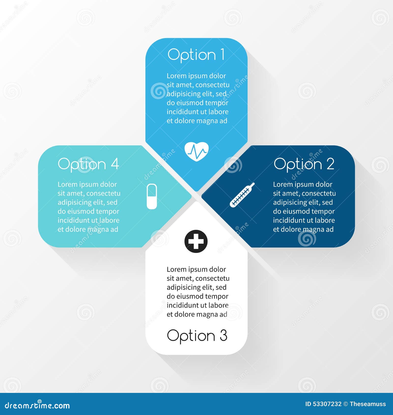 Vector Circle Plus Sign Infographic. Template for Stock Vector ...