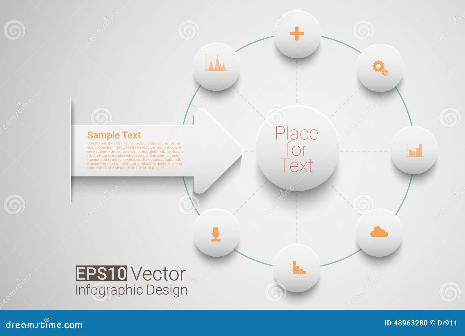 Vector circle timeline stock vector. Illustration of marketing - 48963280