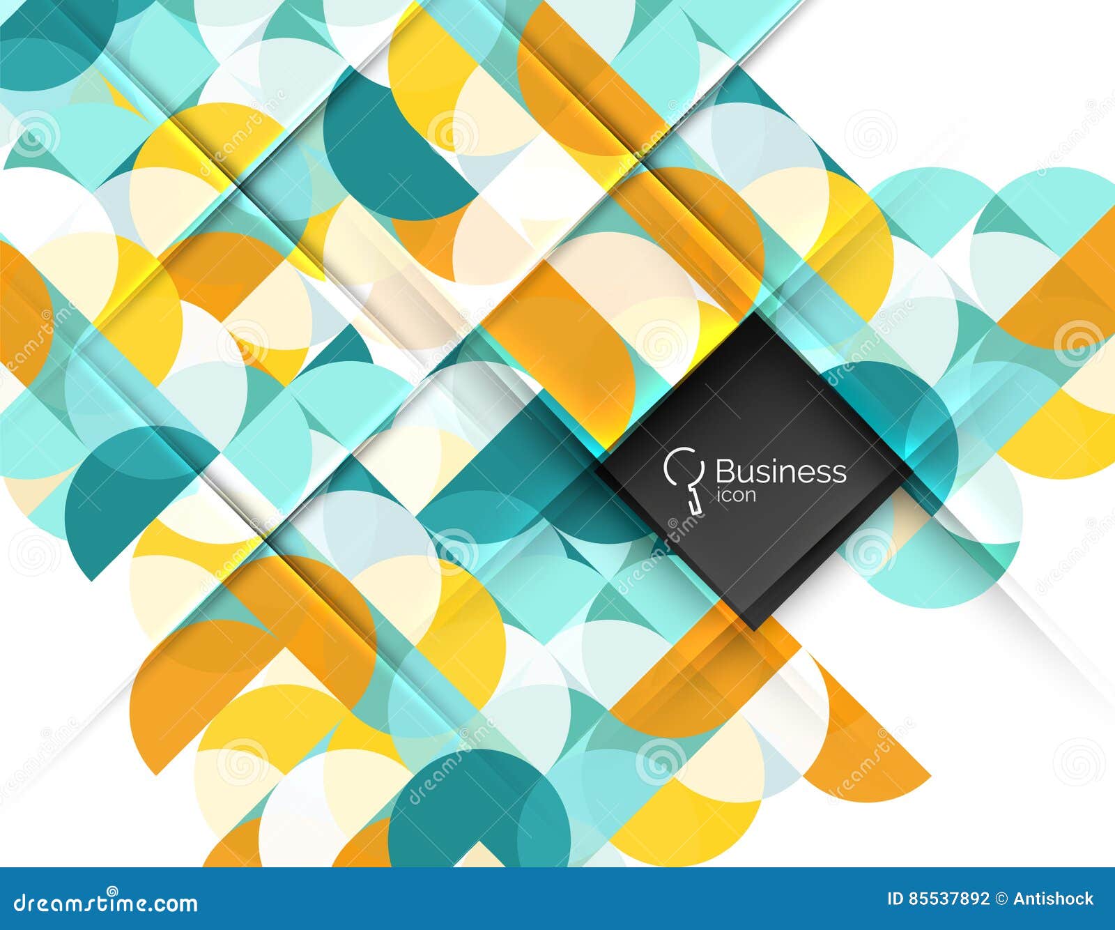 Vector Circle and Triangle Abstract Background Stock Vector ...