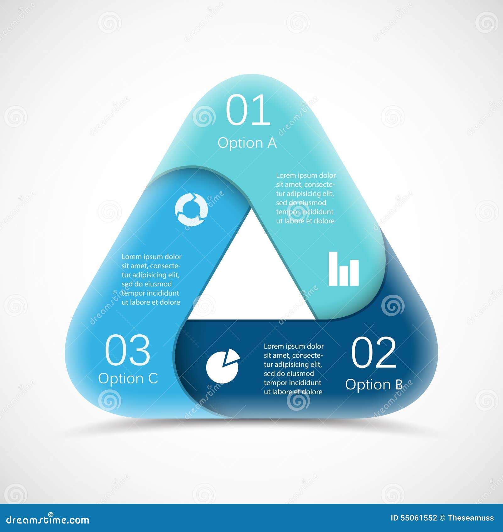 Vector Circle Triangle Infographic. Template For | CartoonDealer.com ... Vector Circle Triangle Infographic. Template For | CartoonDealer.com ...
