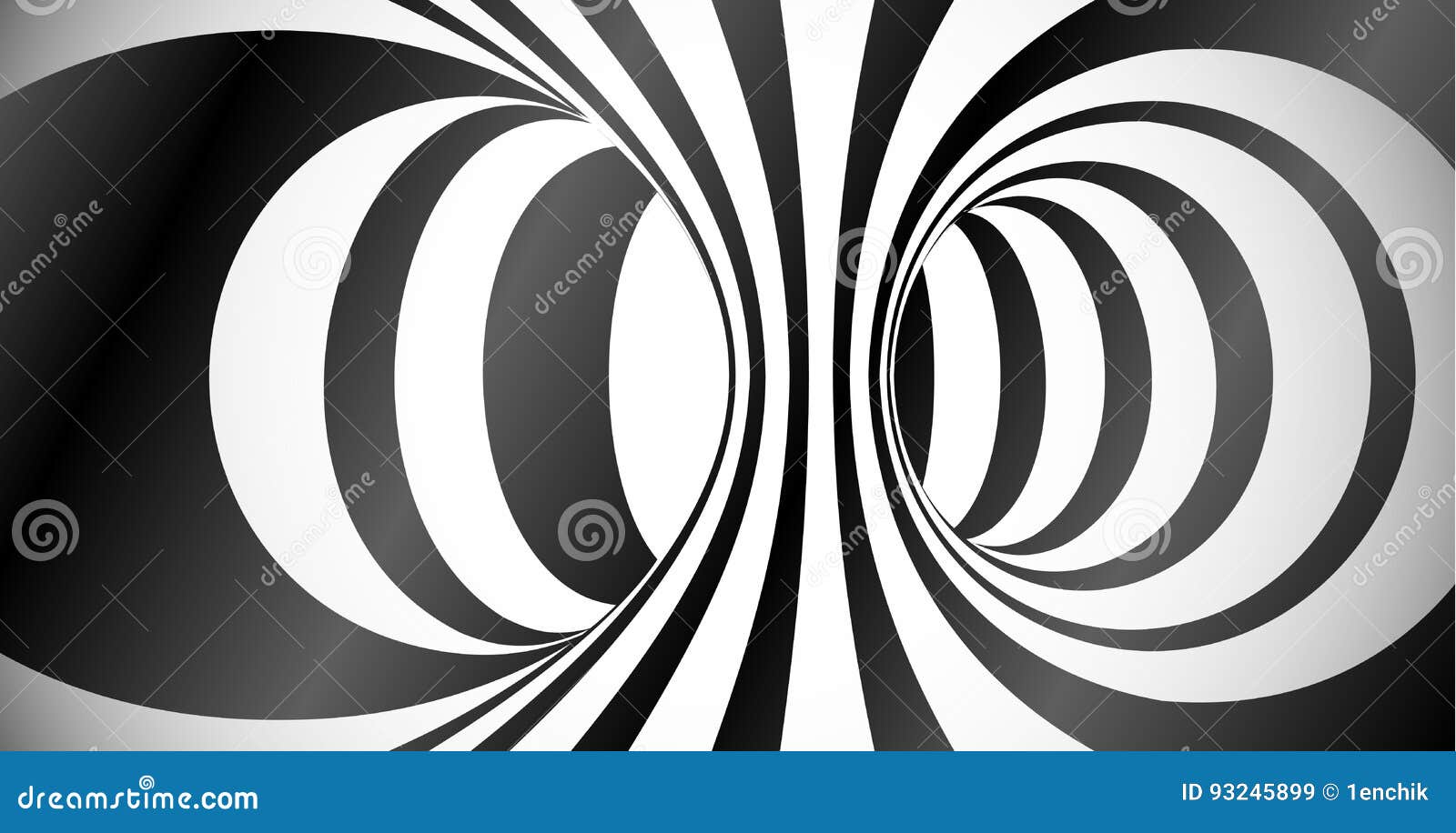 Vector Circles Surface Optical Illusion Abstract Background Stock ...