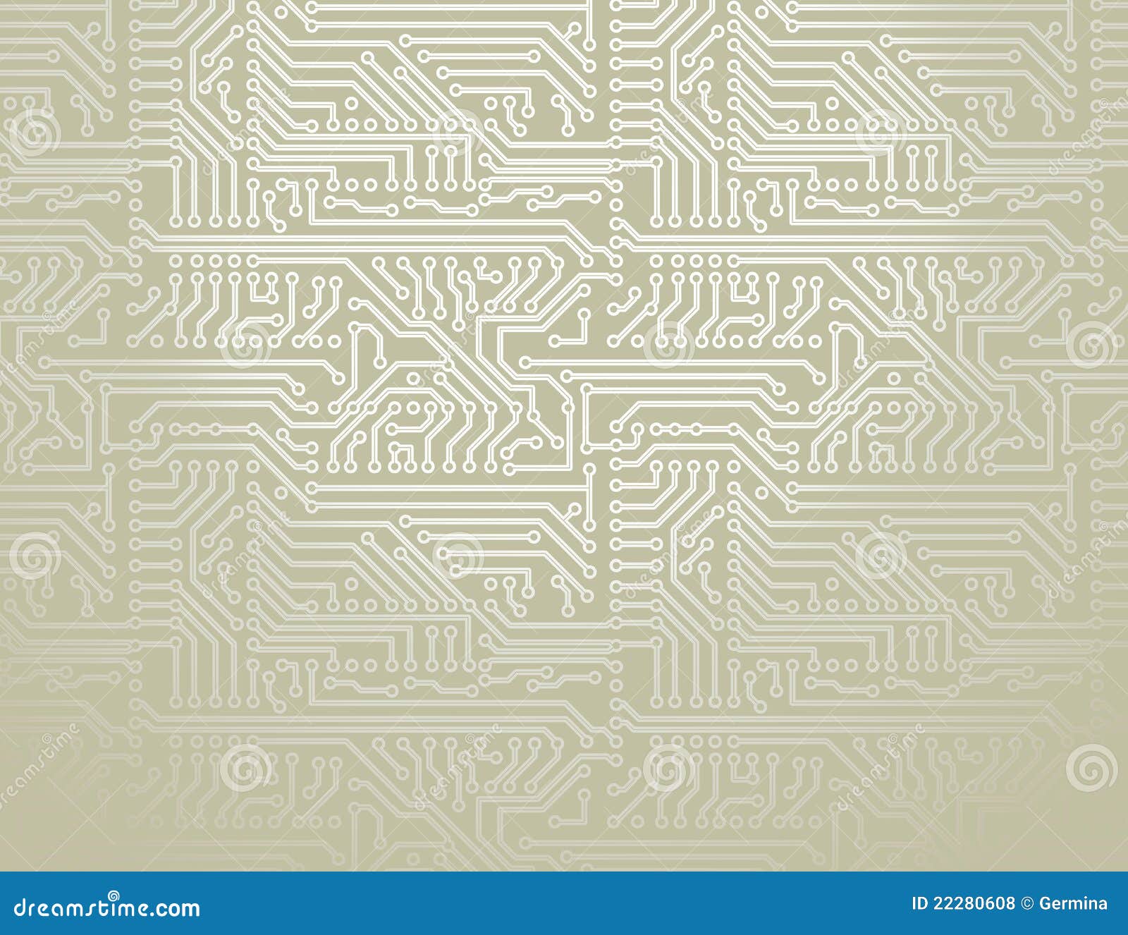 Circuit Board Vector Illustration. Microelectronics And Engineering ...