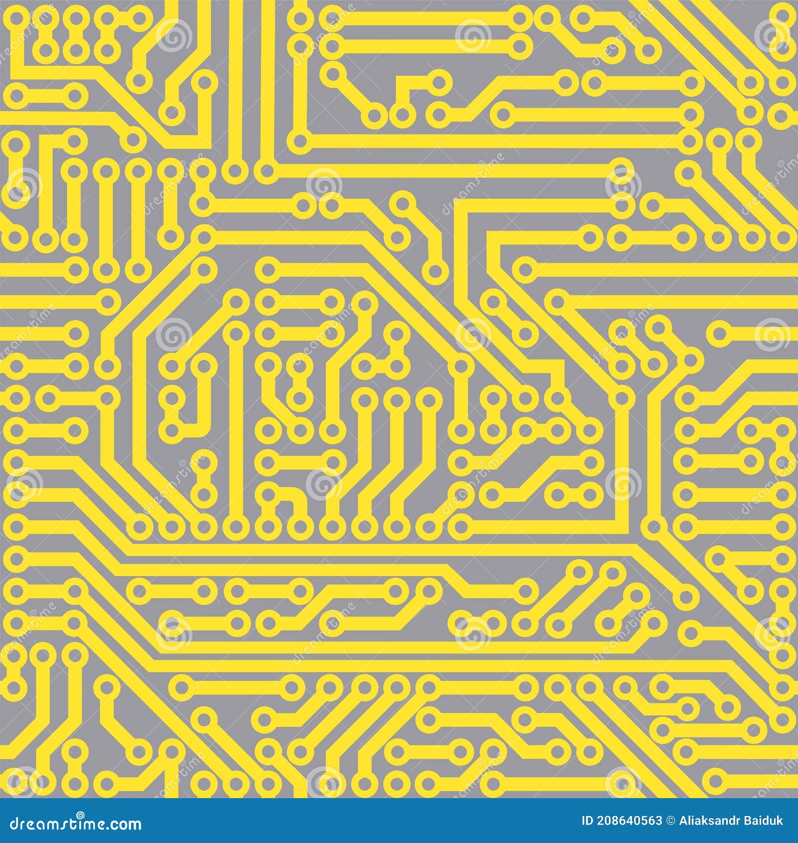 Vector Circuit Board Background. Trending Colors of 2021, Ultimate Gray ...