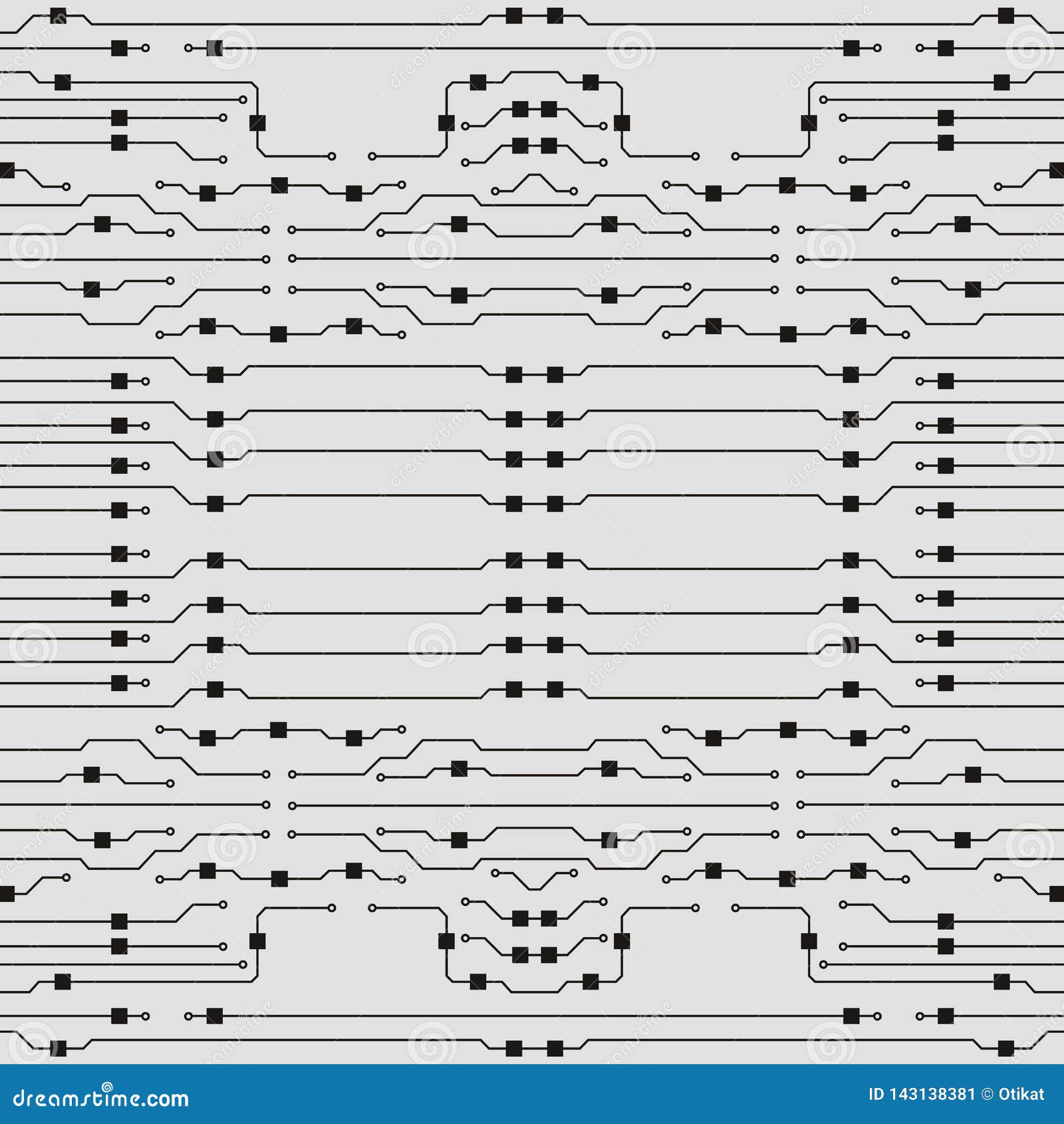 Vector Circuit Board Illustration Stock Vector - Illustration of ...