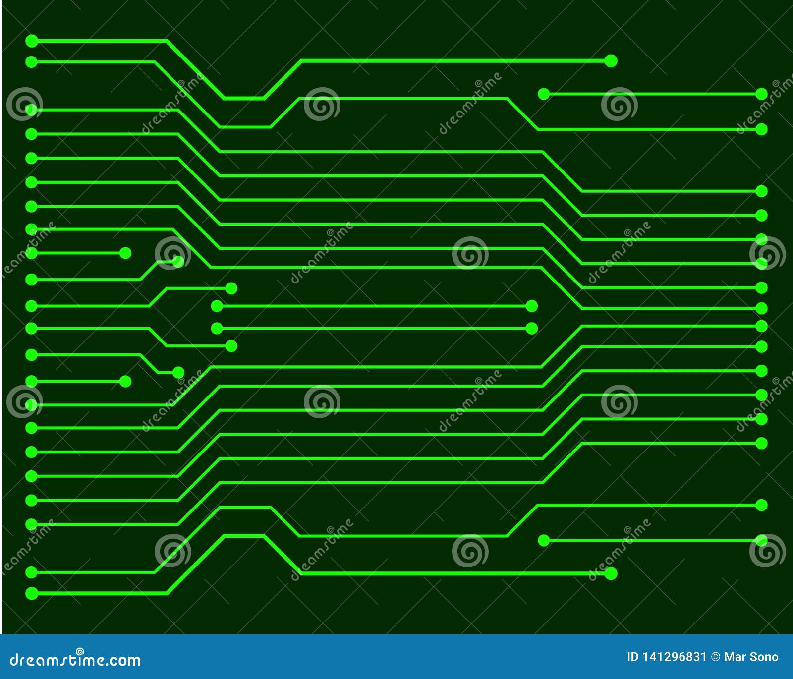 Vector Circuit Board Illustration EPS10 Stock Vector - Illustration of ...