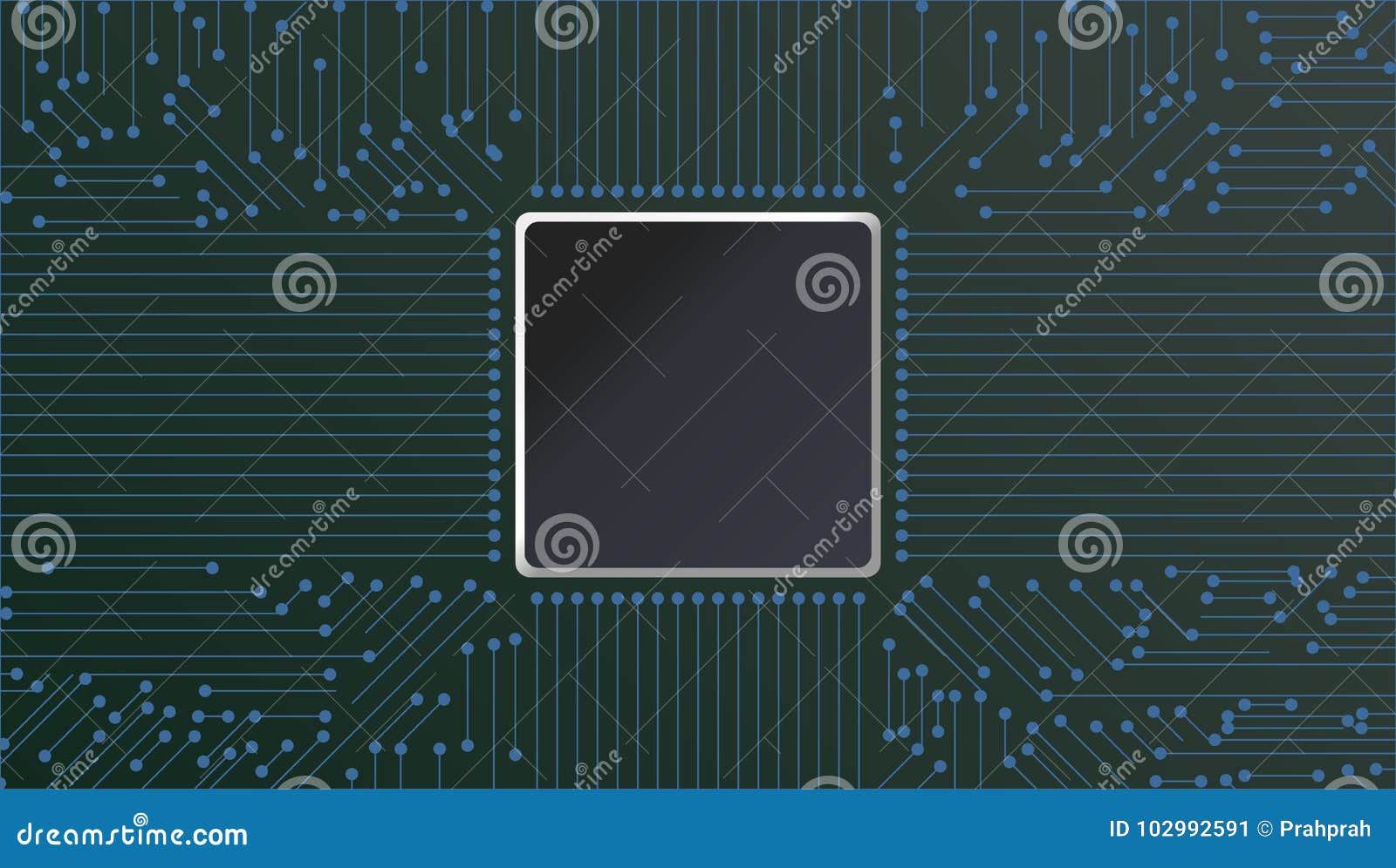 Vector Circuit Board Techno Background Stock Illustration ...