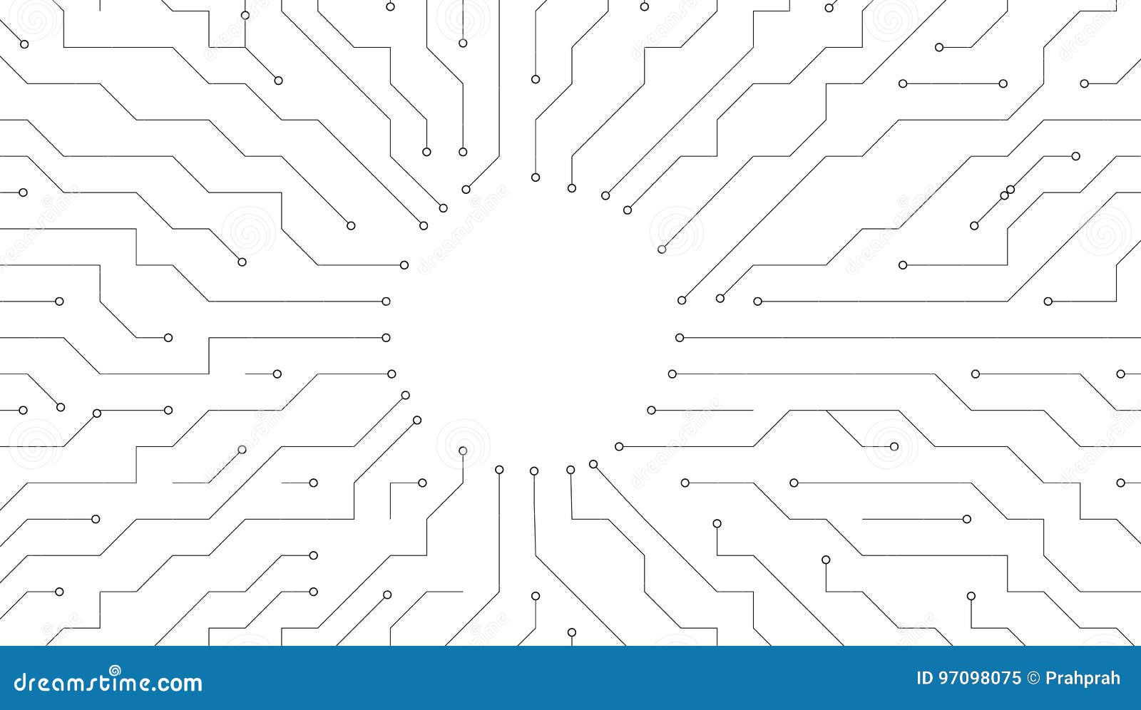 Vector Circuit Board Techno Background Stock Vector - Illustration of ...
