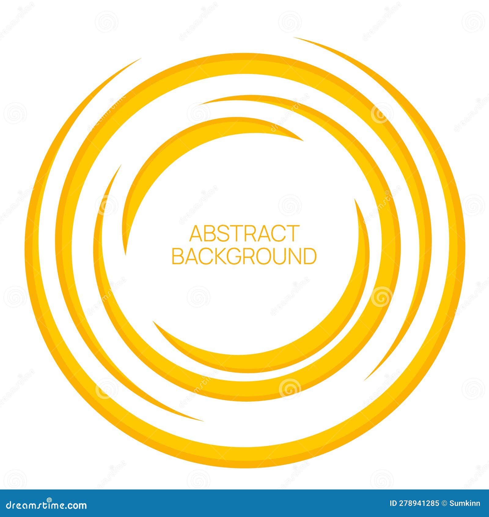 Vector circular banner. stock vector. Illustration of curl - 278941285