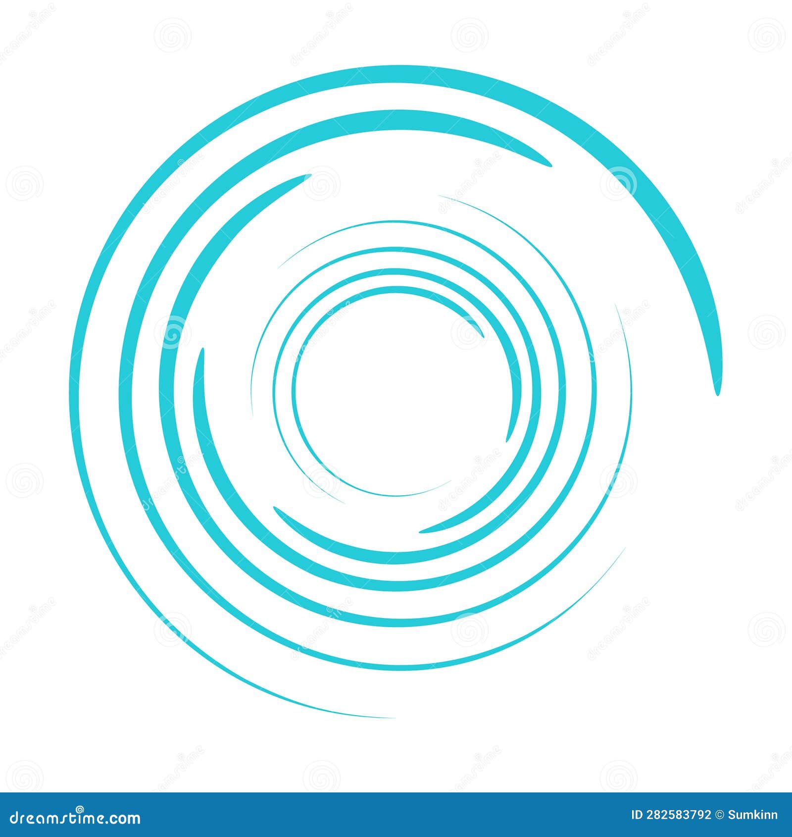 Vector circular banner. stock vector. Illustration of curl - 282583792