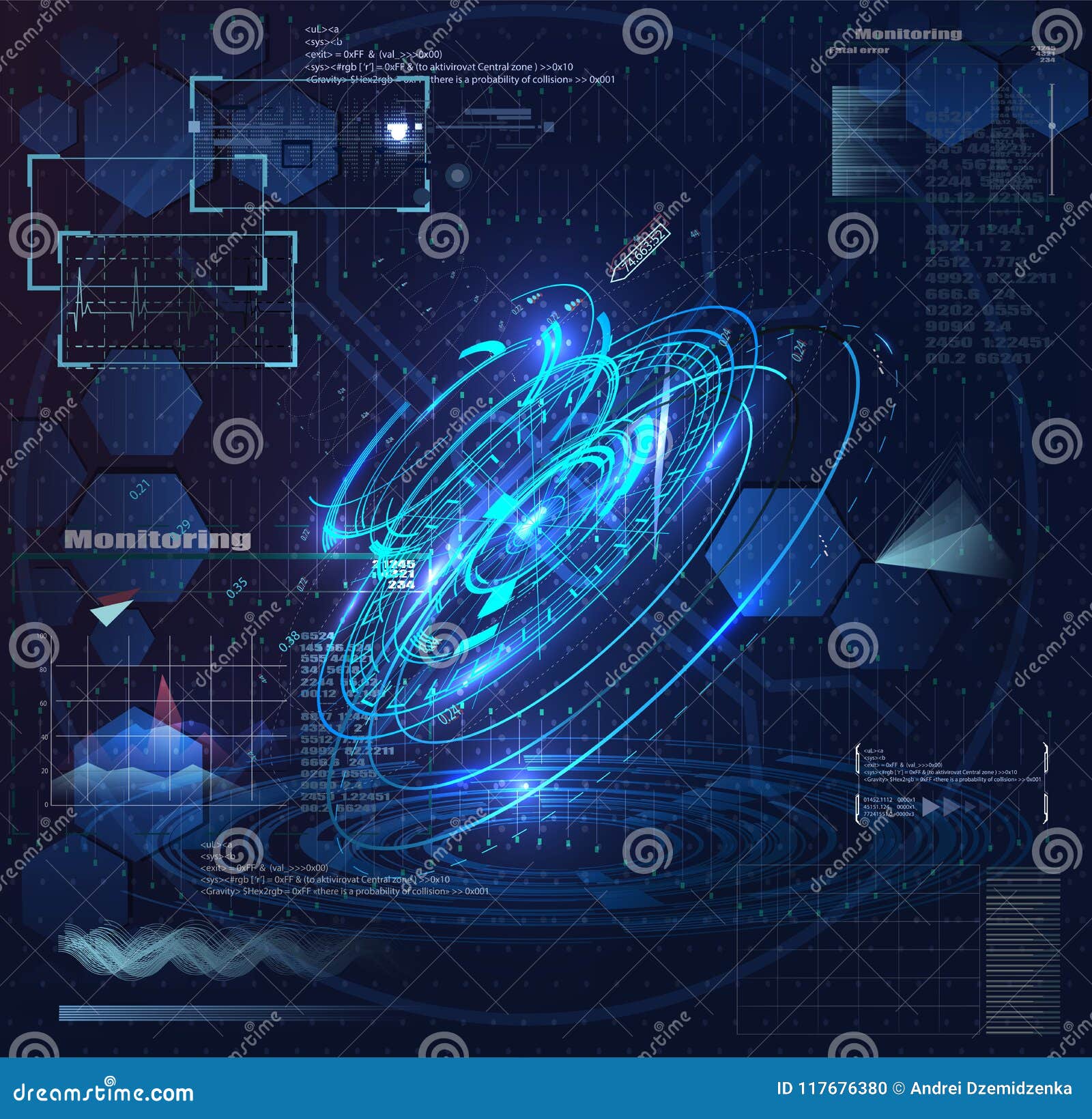 Vector Circular Element for HUD Sci Fi Interfaces Stock Vector ...