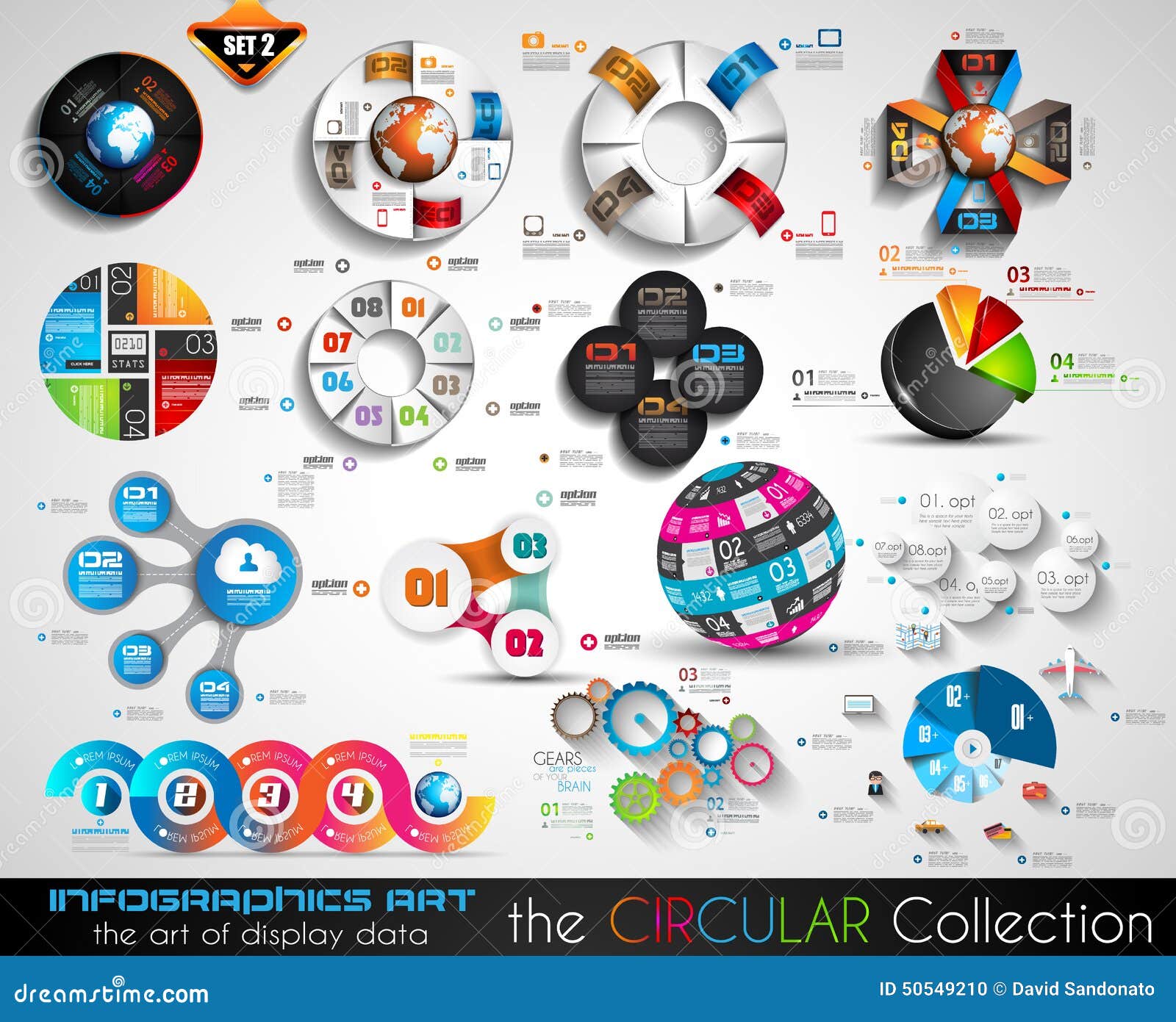 Circular Classification Or Network Cartoon Vector | CartoonDealer.com ...