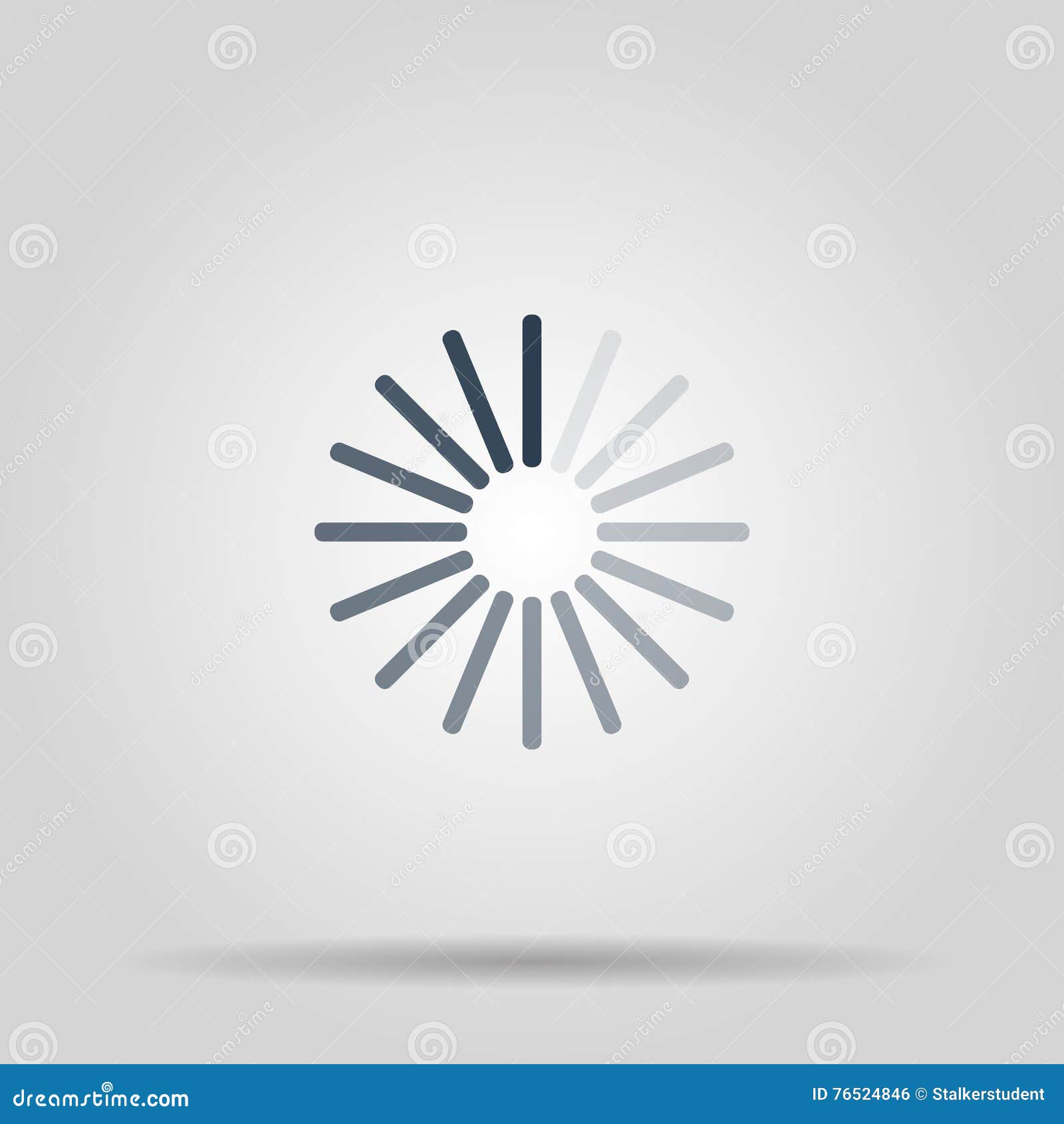 Vector Circular Loading Icon Stock Illustration - Illustration of ...