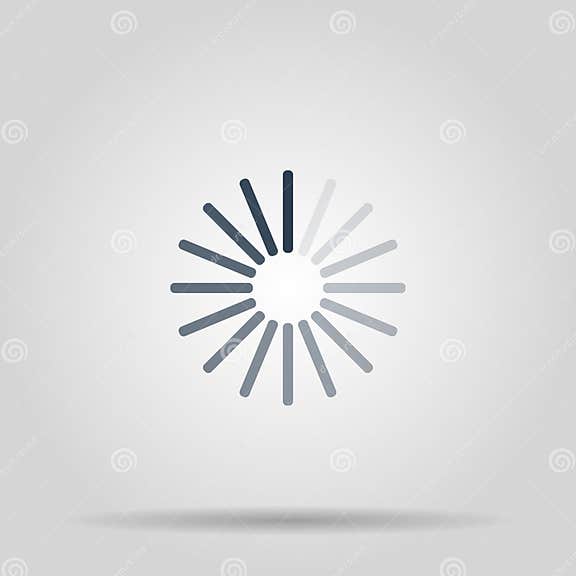 Vector Circular Loading Icon Stock Illustration - Illustration of ...