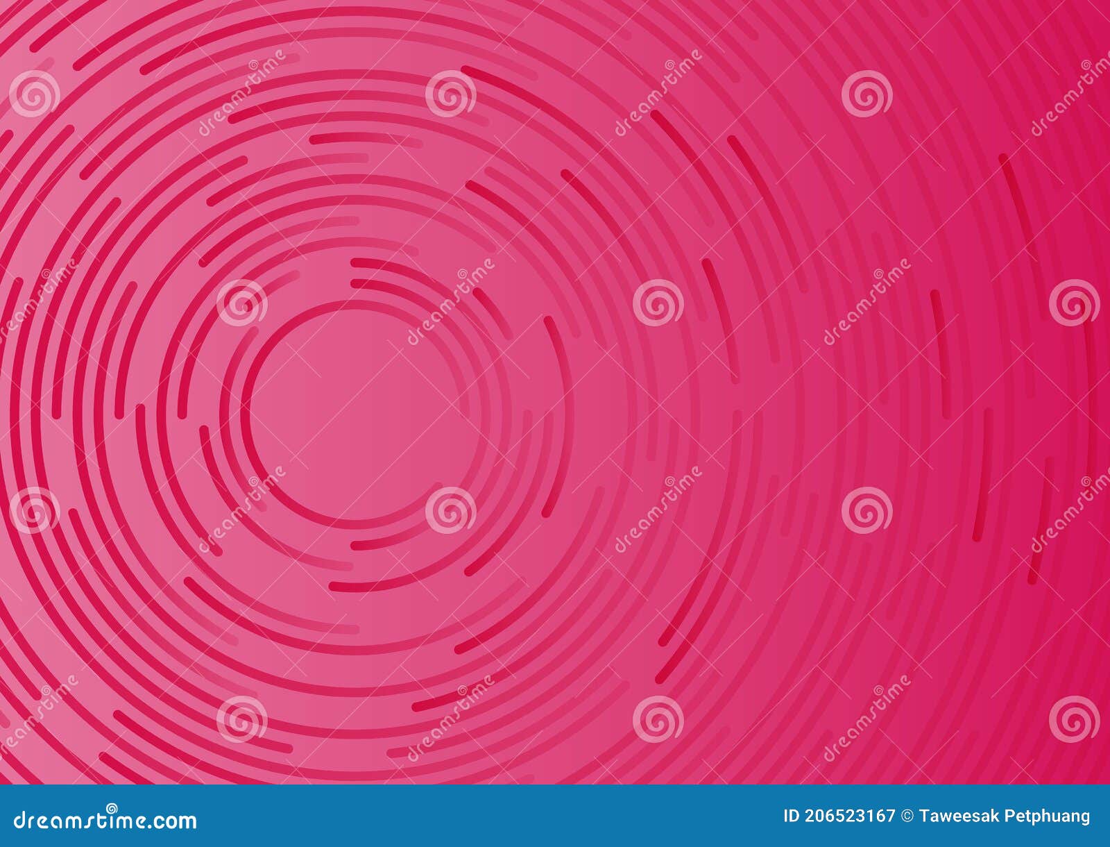 Circular Pattern on a Pink Background Stock Vector - Illustration of ...
