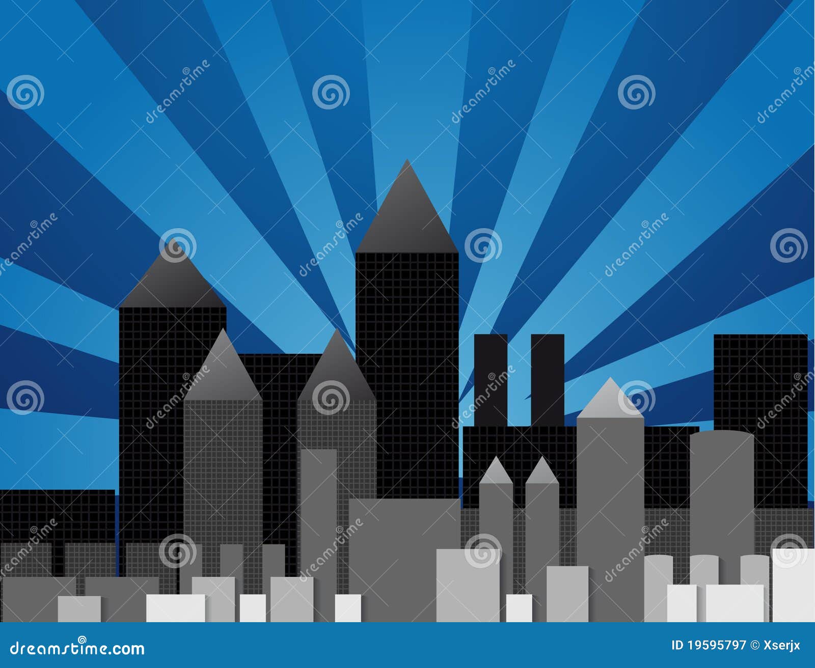 Vector city stock vector. Illustration of scene, cityscape - 19595797