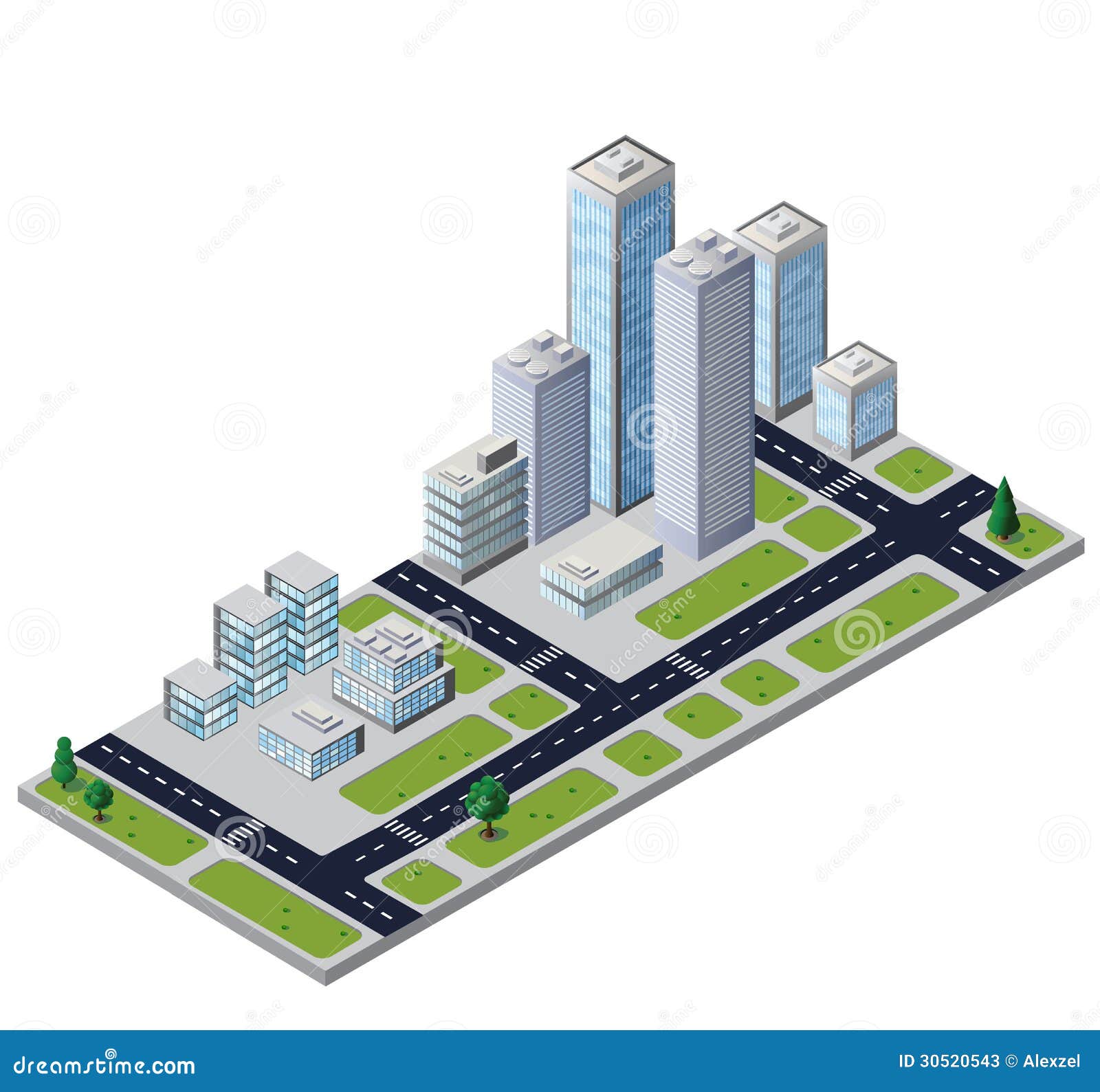 Vector city block stock vector. Illustration of apartment - 30520543