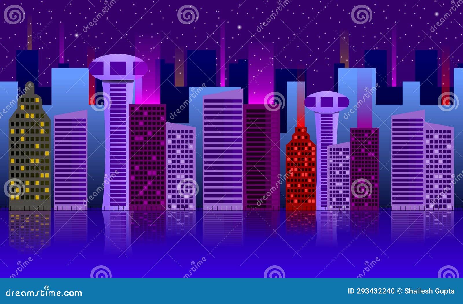 Vector City Eclipse Stock Illustration Stock Illustration ...