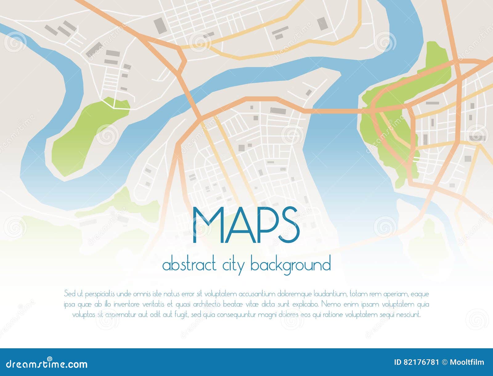 Vector city map background stock vector. Illustration of country - 82176781