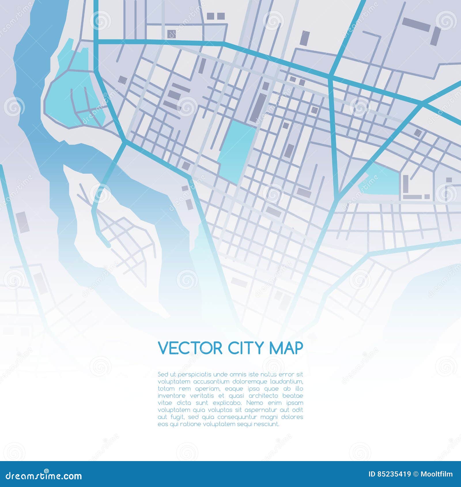Vector city map background stock vector. Illustration of brochure ...