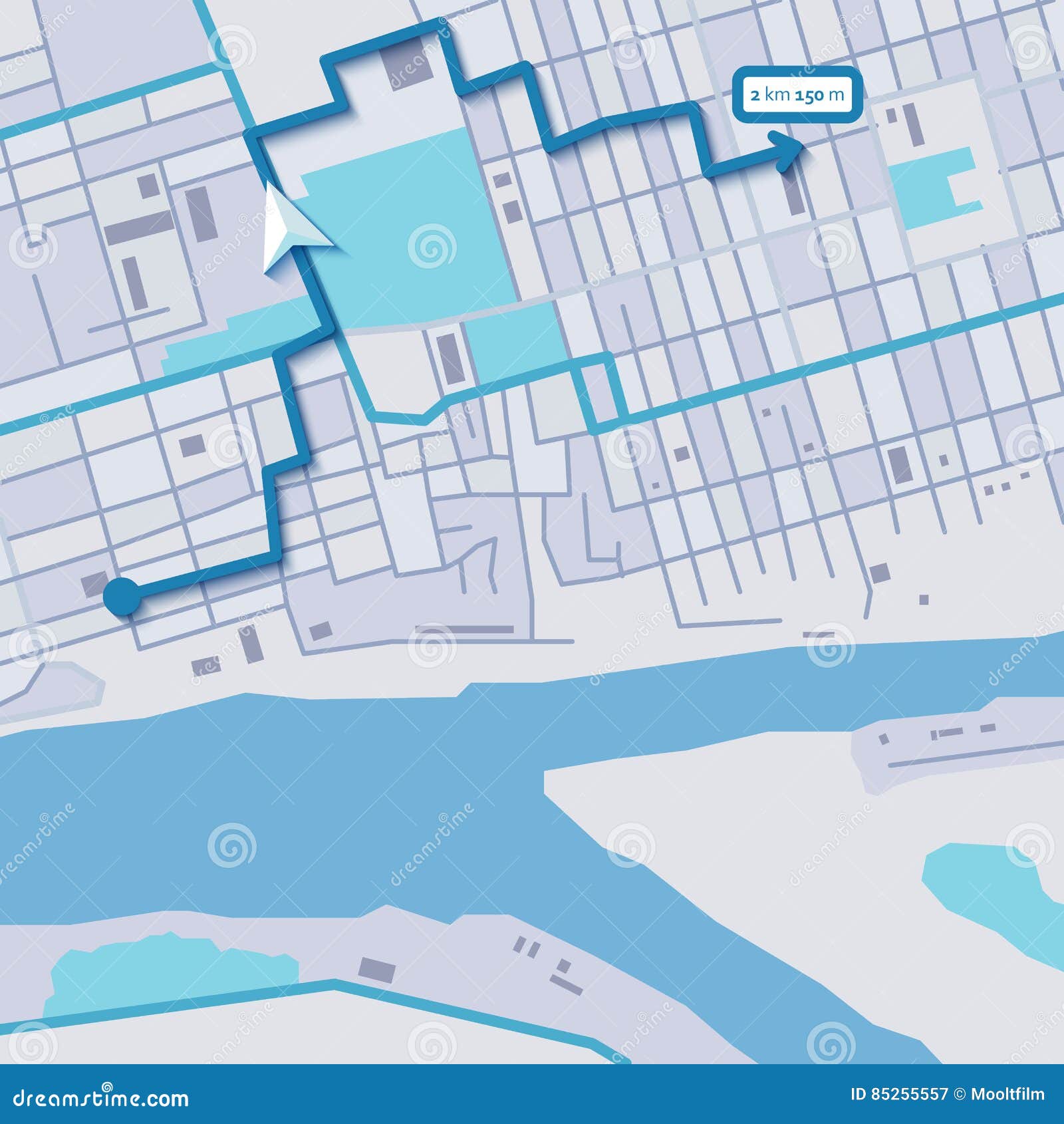 Vector city map navigation stock vector. Illustration of megapolis ...
