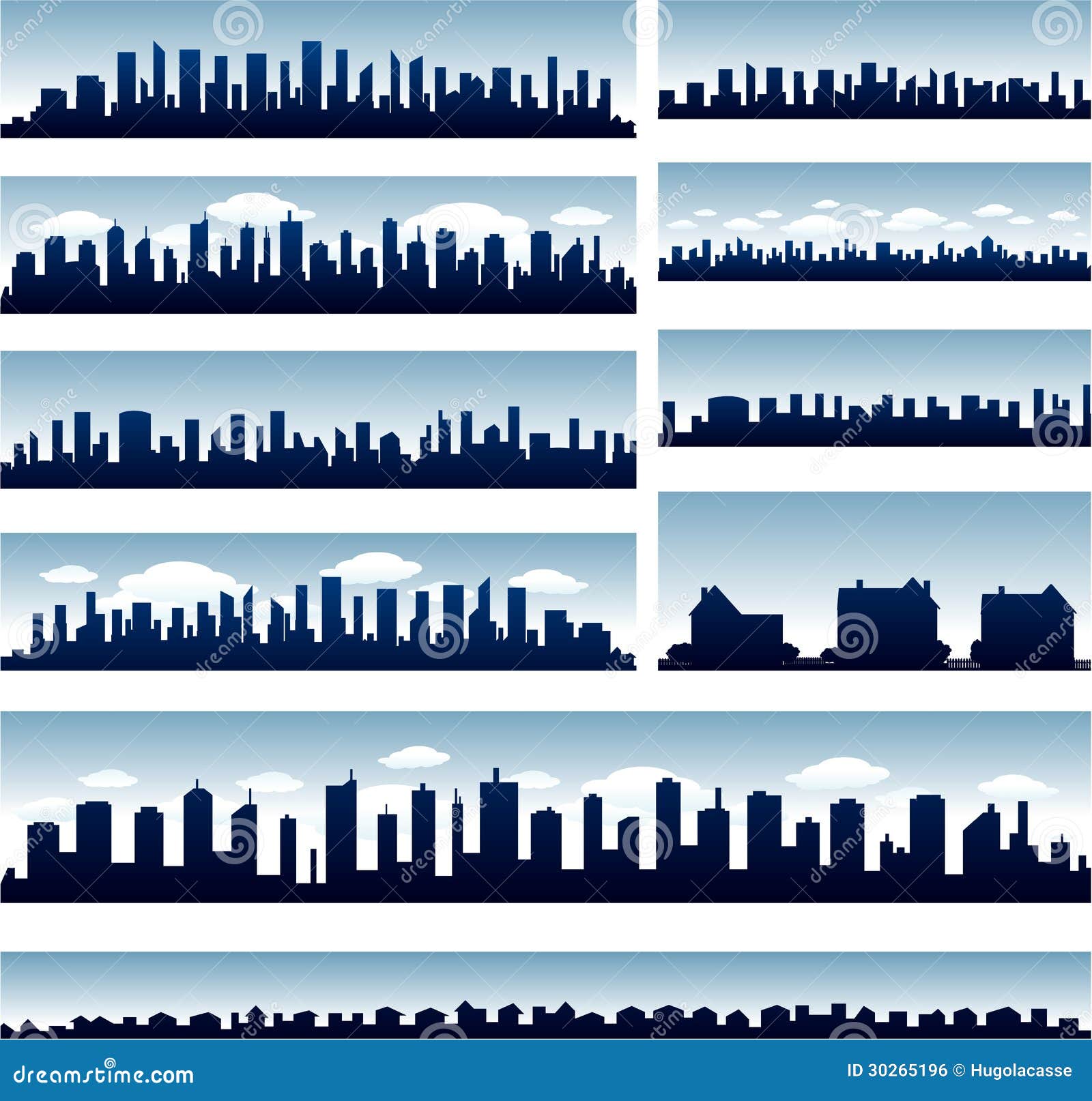 Vector city skylines stock vector. Illustration of neighborhood - 30265196
