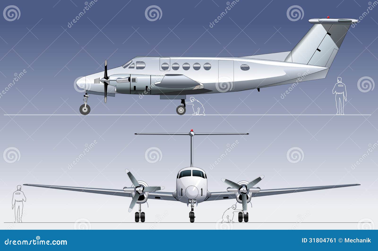 Vector Civil Utility Aircraft | CartoonDealer.com #31467326