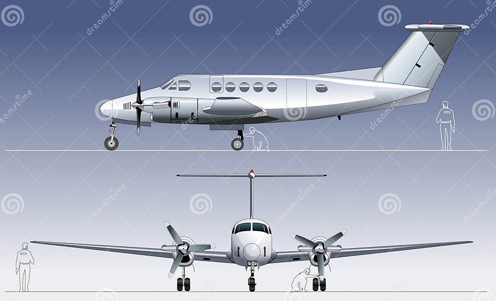 Vector Civil Utility Aircraft Stock Vector - Illustration of shipping ...