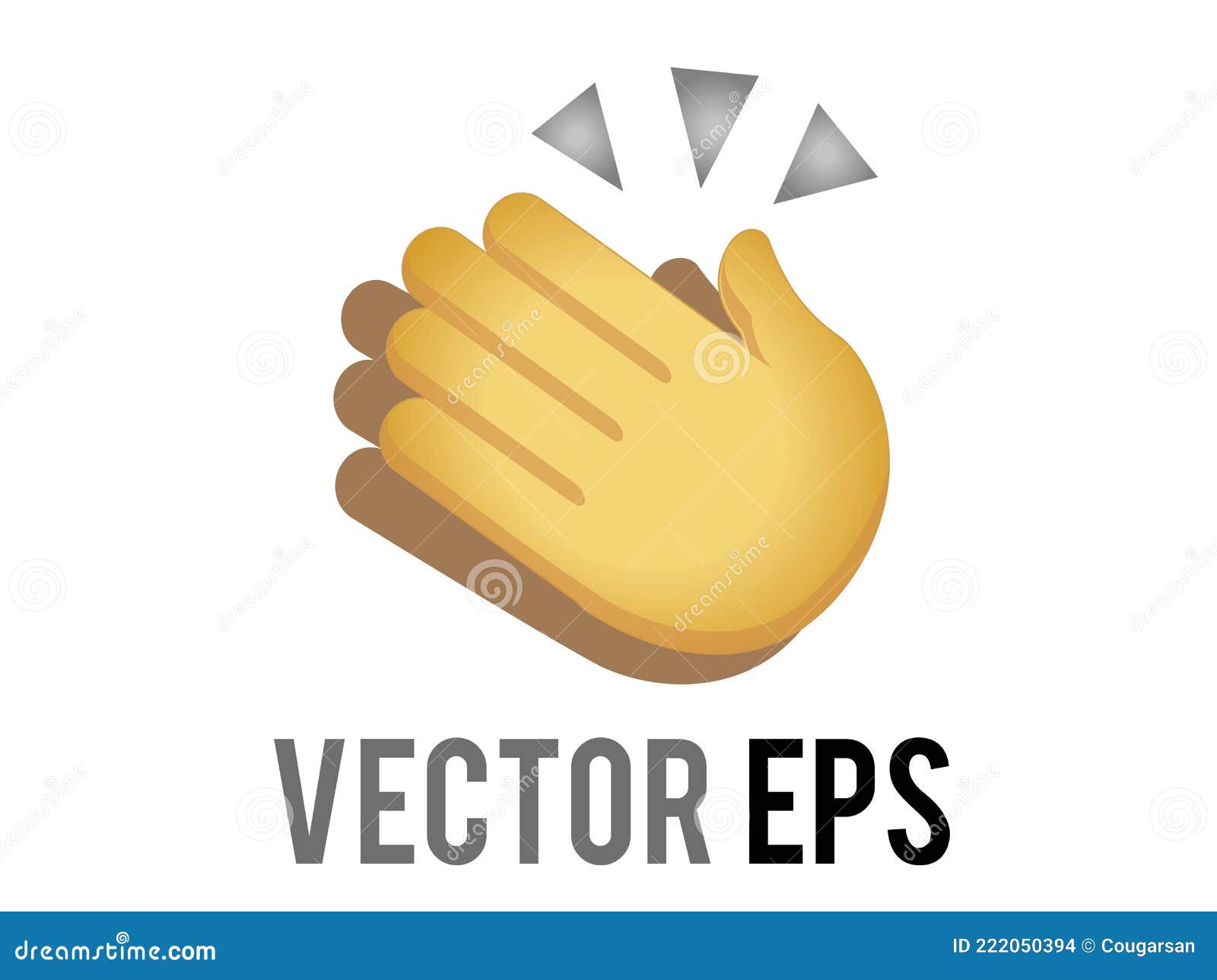 Vector Clapping Yellow Gesture Hands Icon for Applause or Appreciation ...