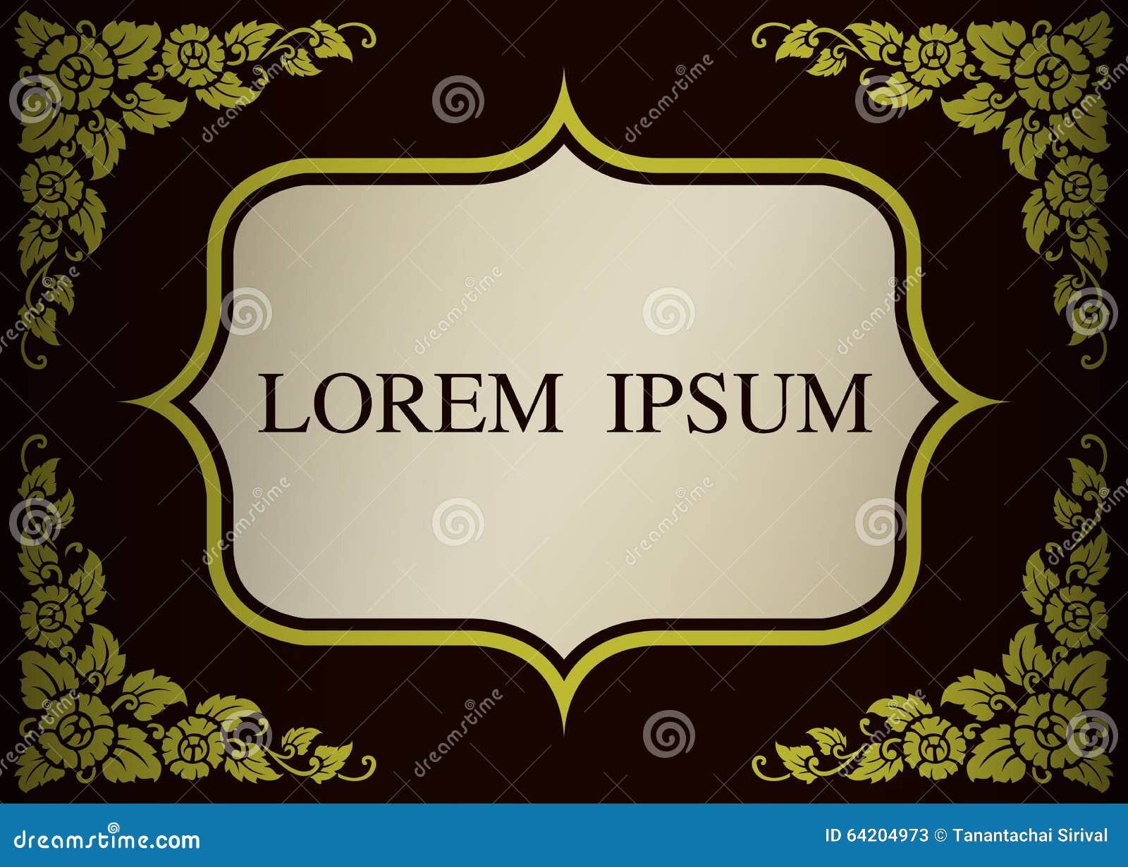 Vector classic banner stock vector. Illustration of label - 64204973