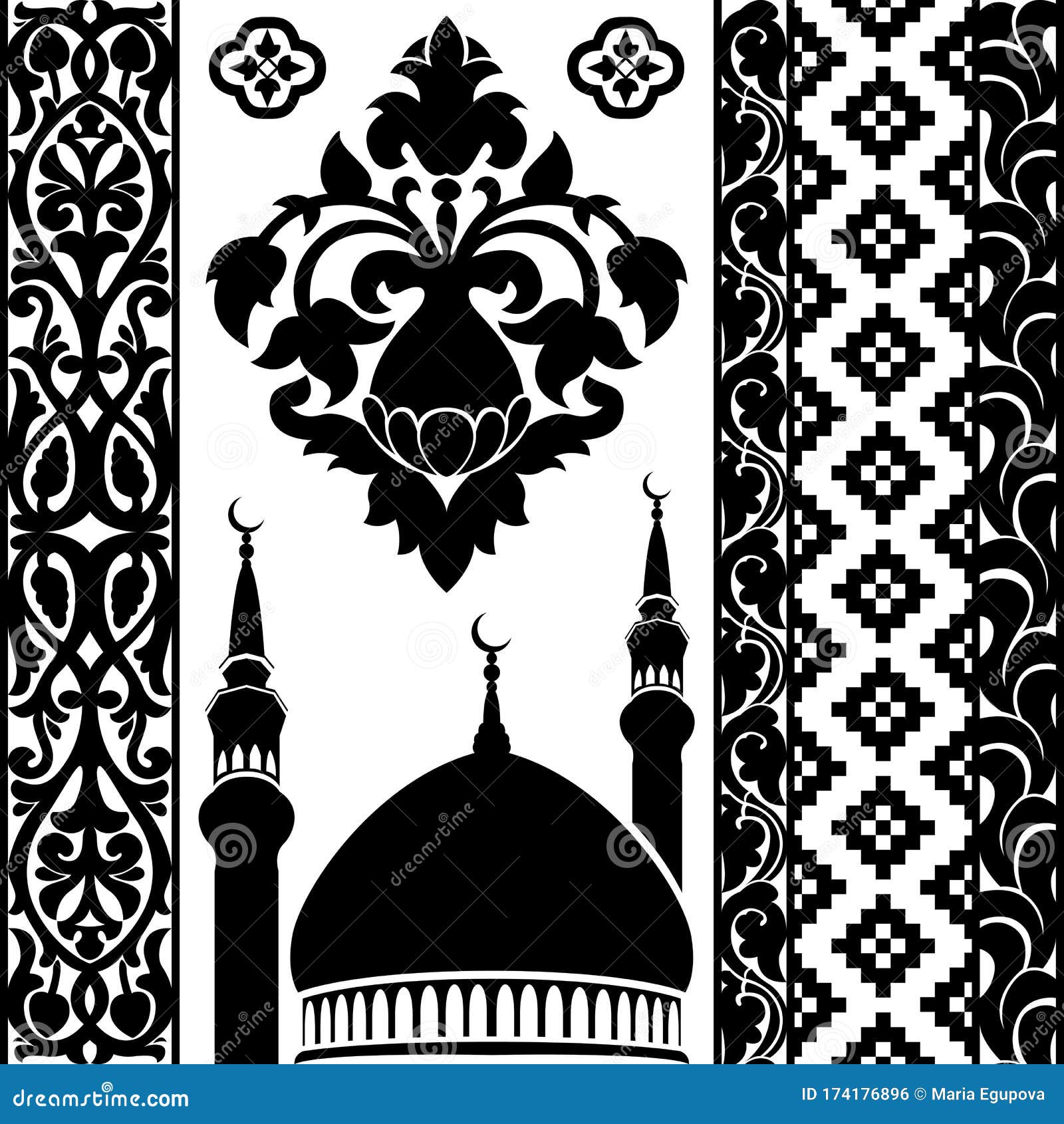 Vector Islamic Ornaments stock vector. Illustration of shape - 174176896