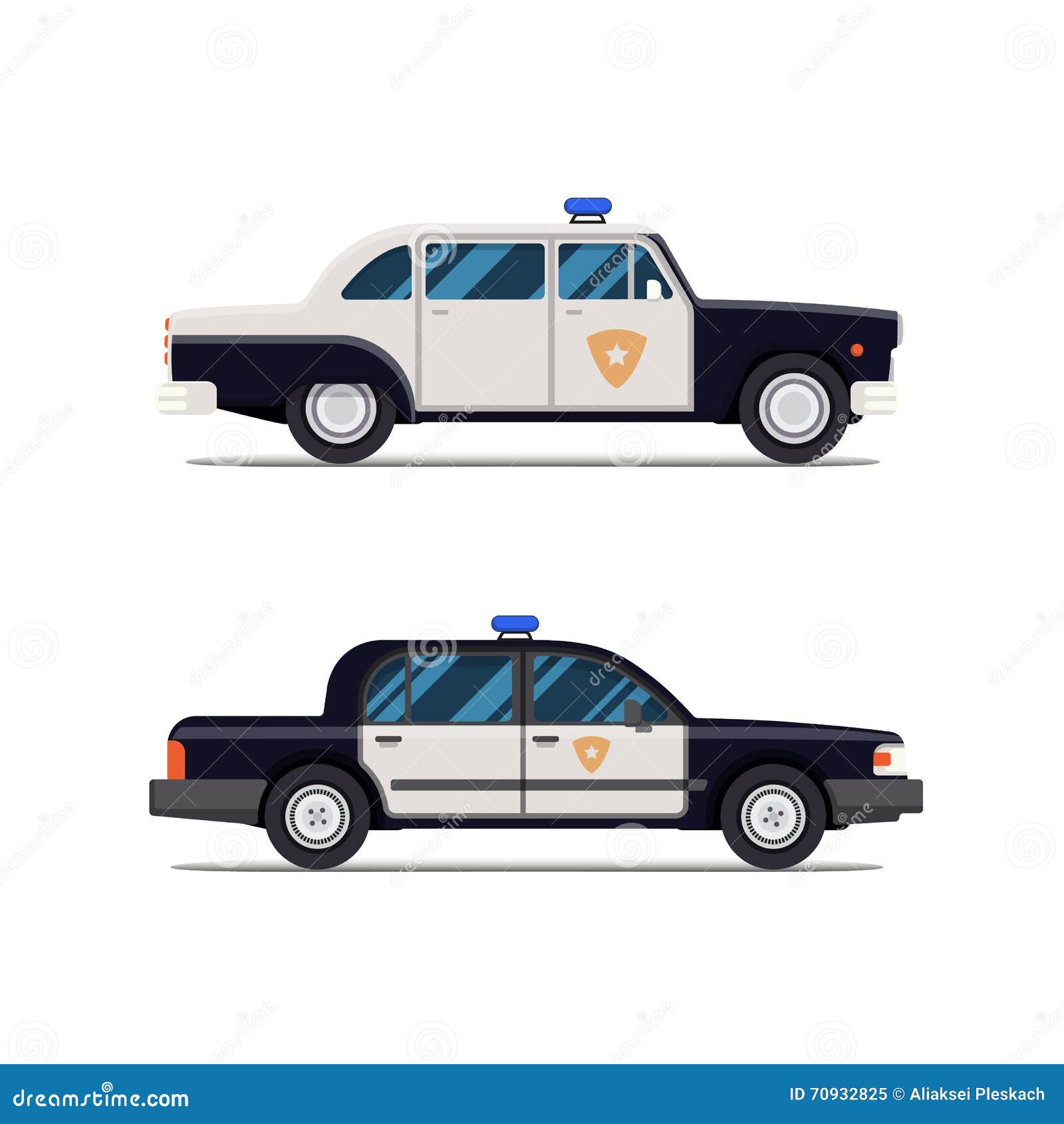 Police Car Side View Stock Photography | CartoonDealer.com #42120908