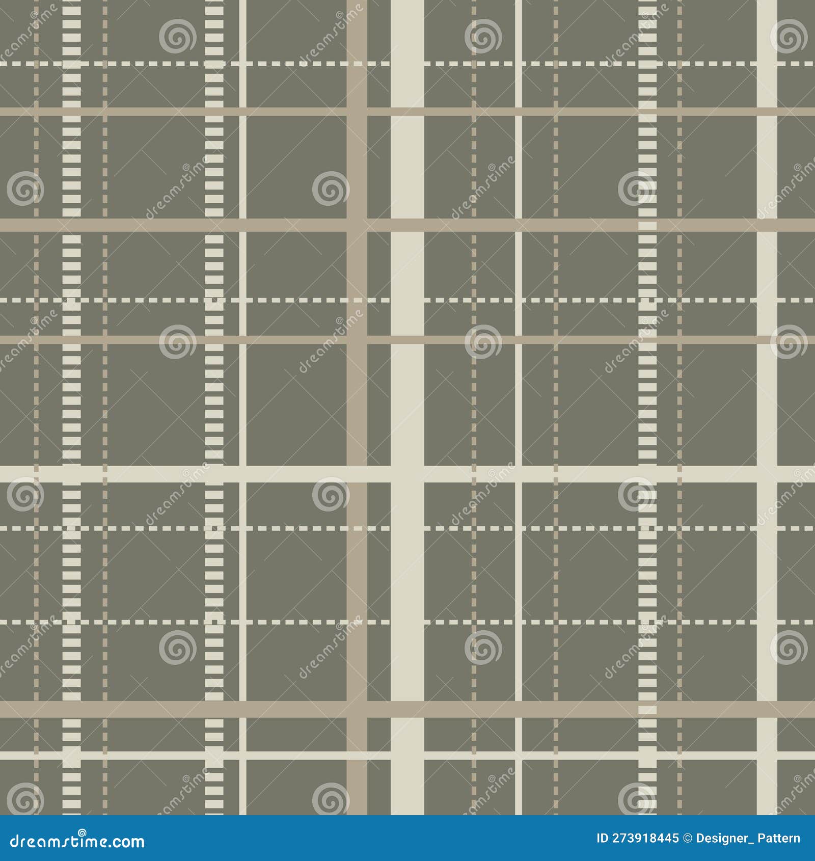 Vector Classic Sea Green and Beige Color Plaid Repeat Seamless Pattern ...