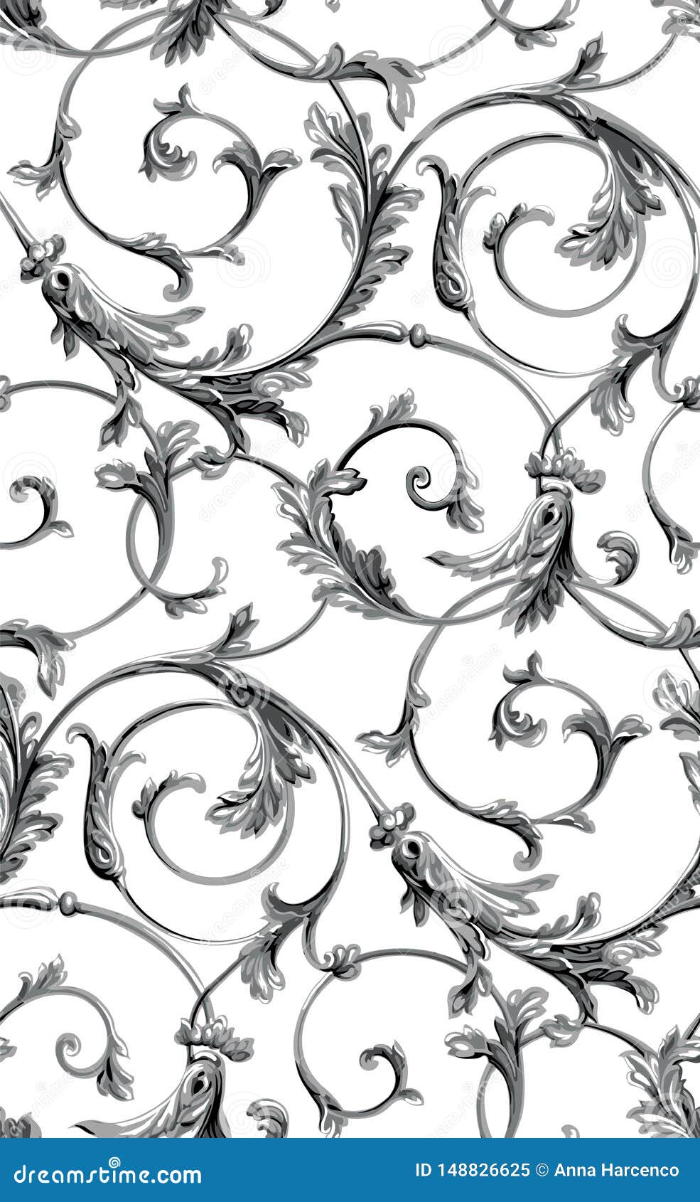 Vector Classic Seamless Pattern Background. Classical Luxury Old ...