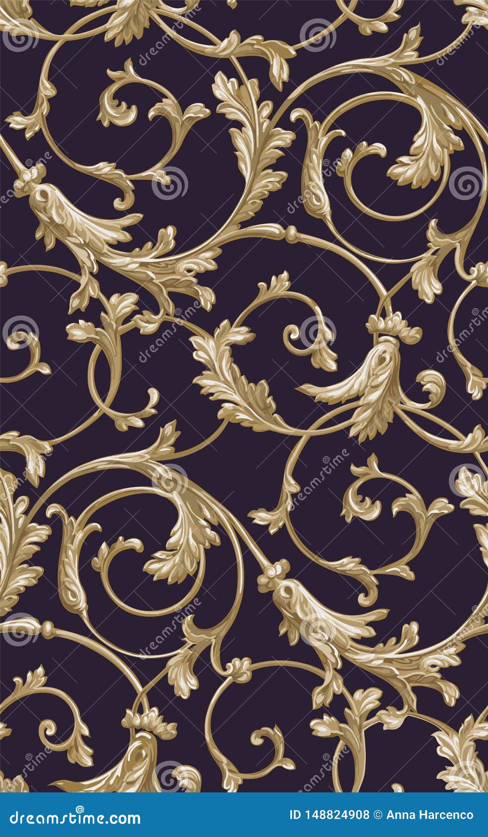 Vector Classic Seamless Pattern Background. Classical Luxury Old ...