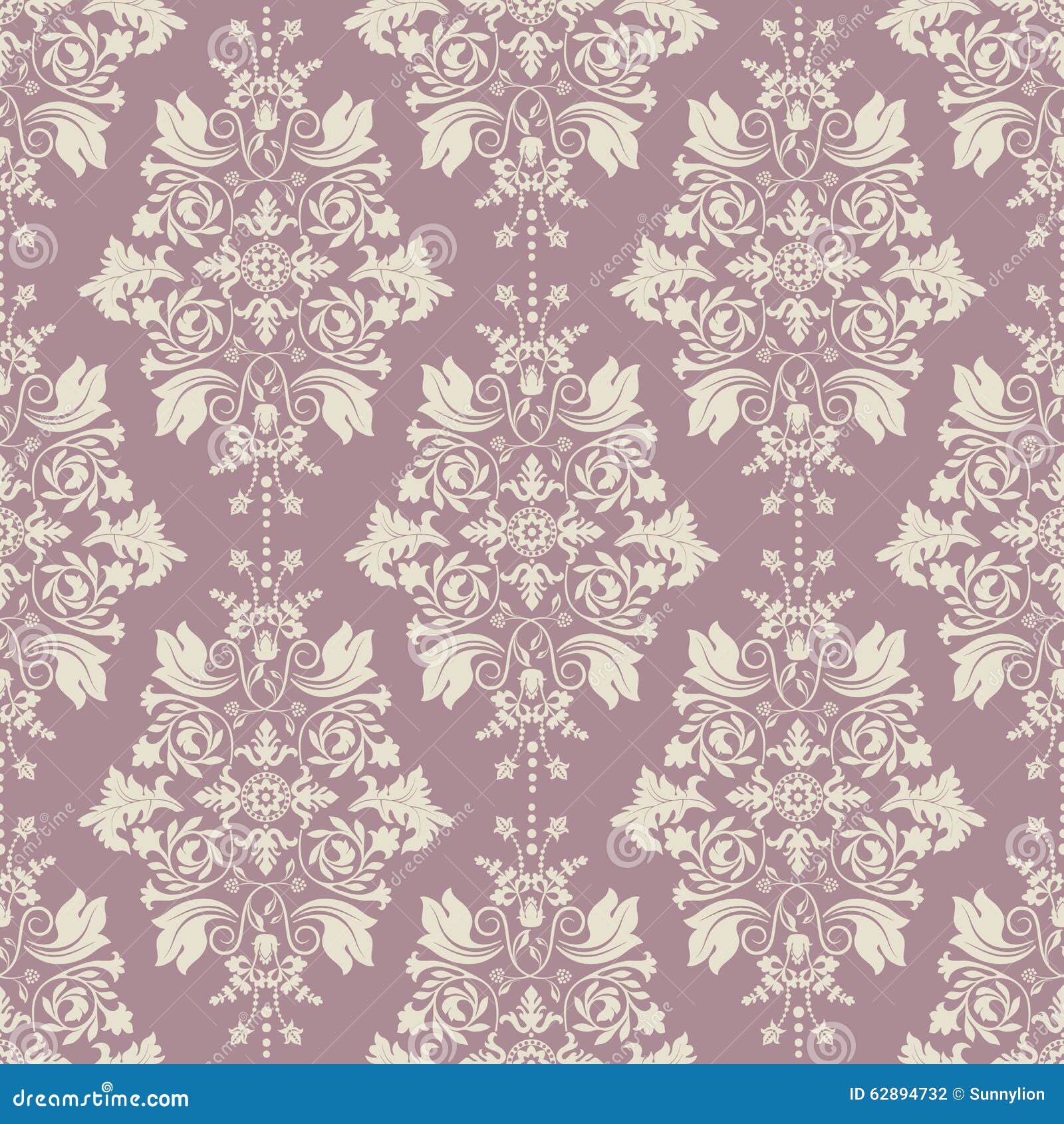 Vector Classic Wallpaper, Damask Background Stock Vector - Illustration ...