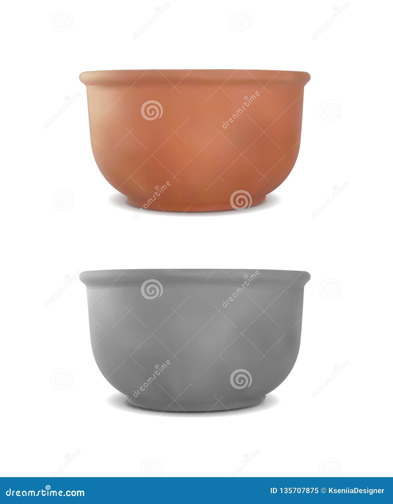 Vector clay plate stock vector. Illustration of kitchen - 135707875