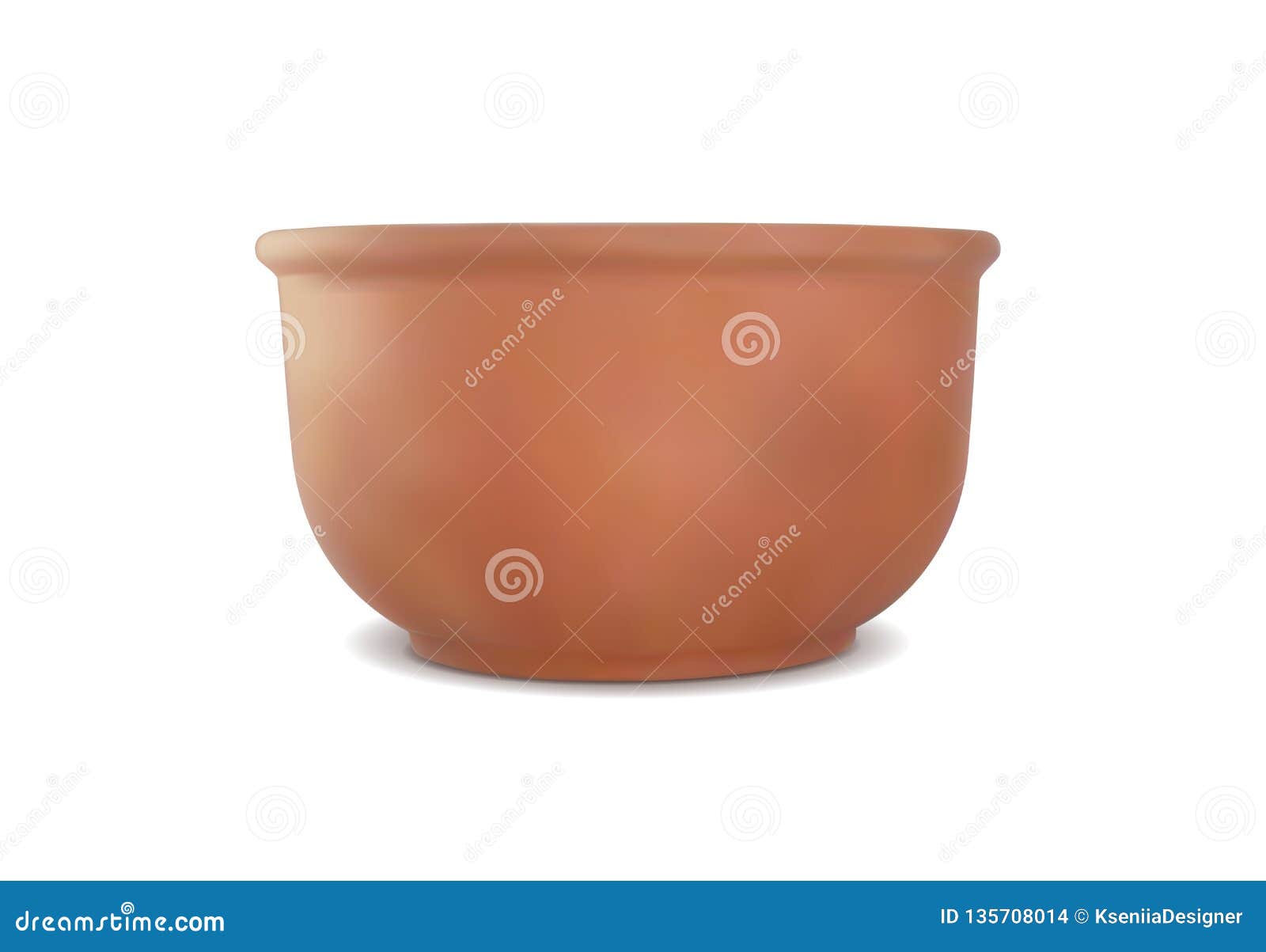 Vector clay plate stock vector. Illustration of dish - 135708014