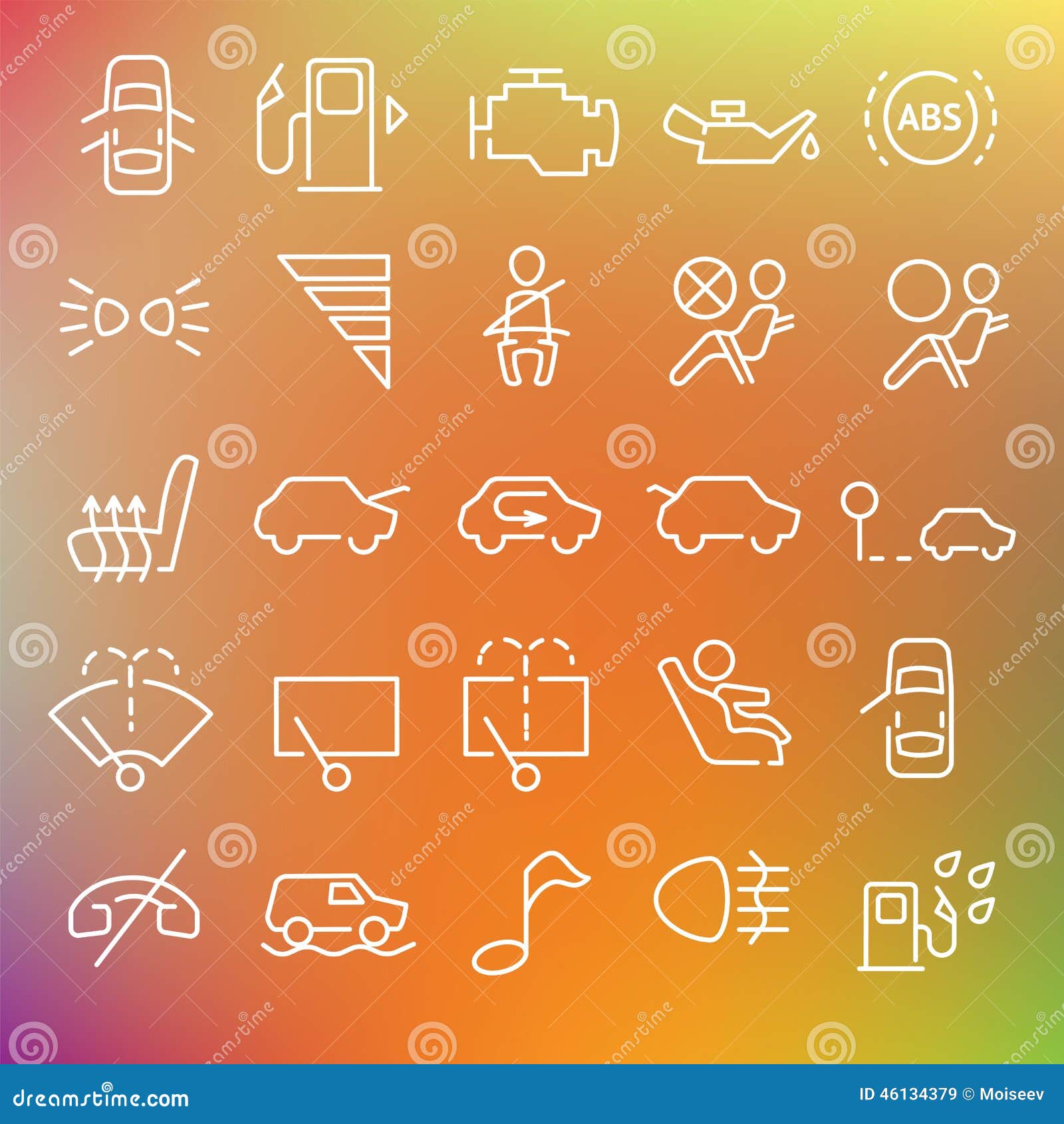 Vector clean icons set stock vector. Illustration of baby - 46134379