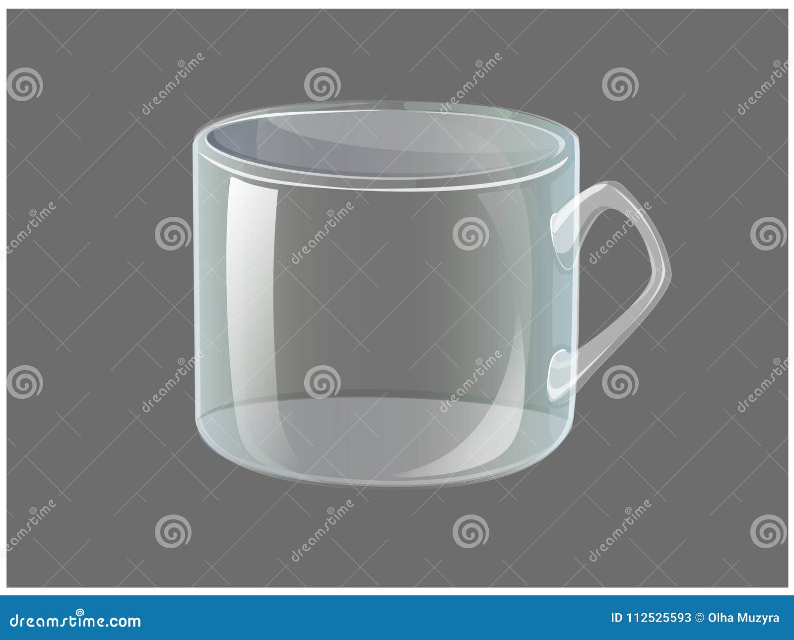 Vector Clear Glass - Transparent - Cup Stock Vector - Illustration of ...