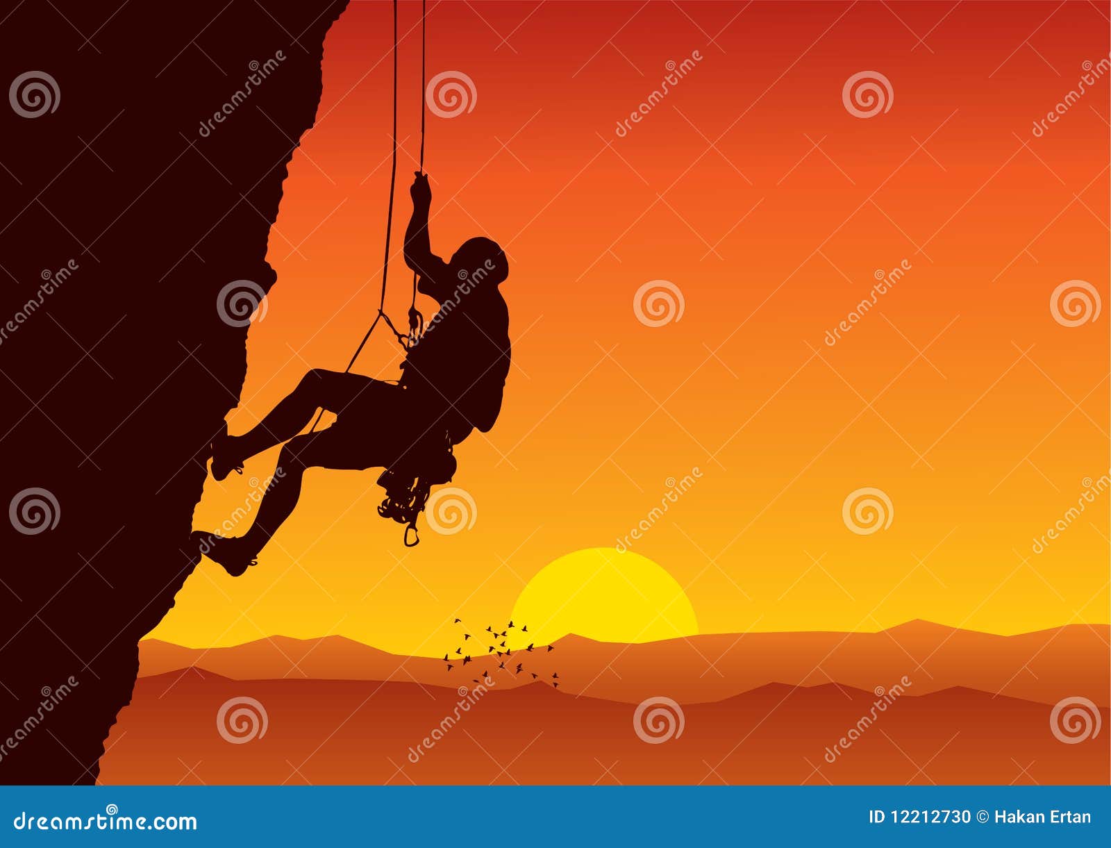 Vector Climber stock vector. Illustration of freedom - 12212730