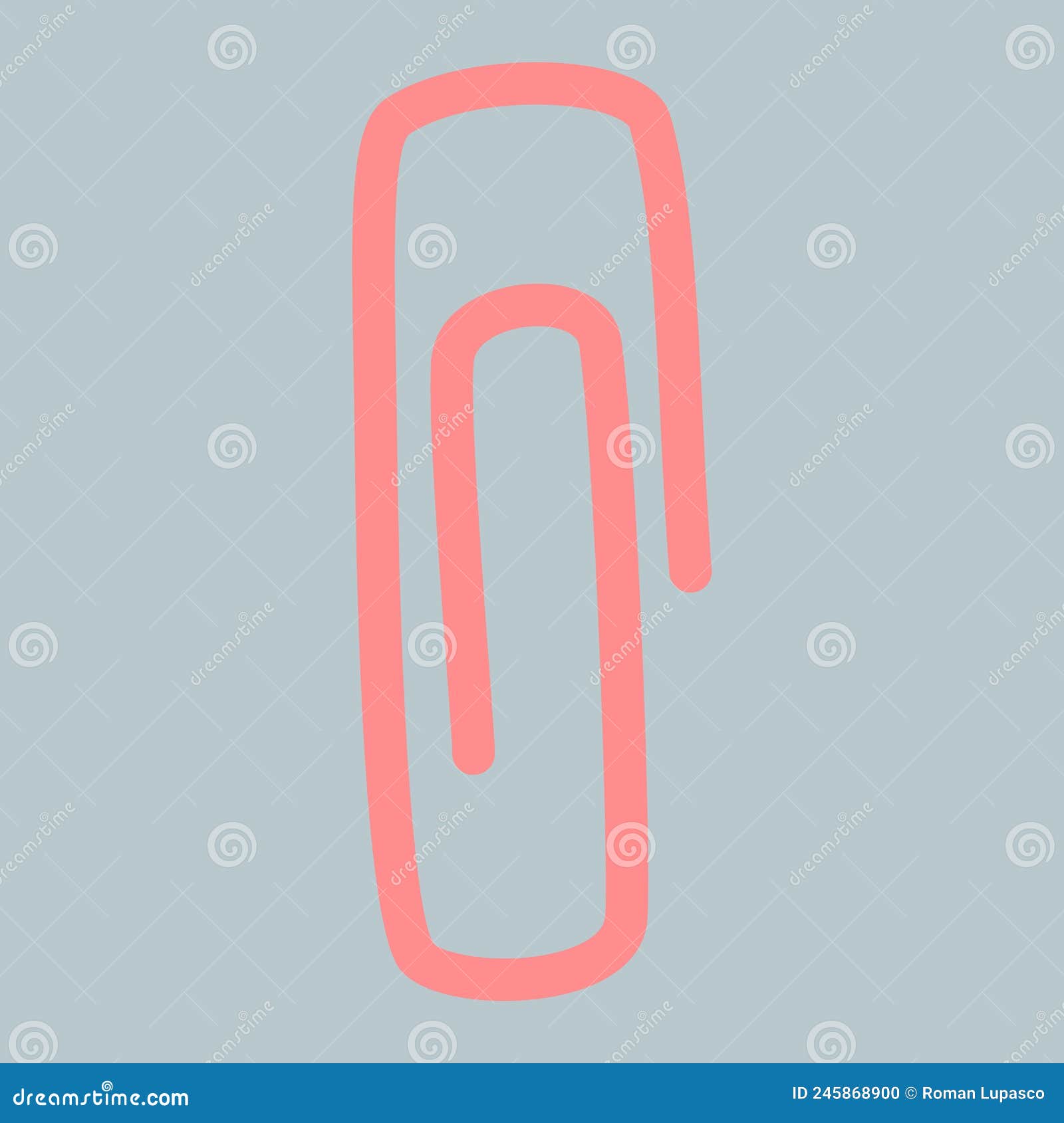 Vector Clip Paper. Office Paperclip Attach Stock Vector - Illustration ...