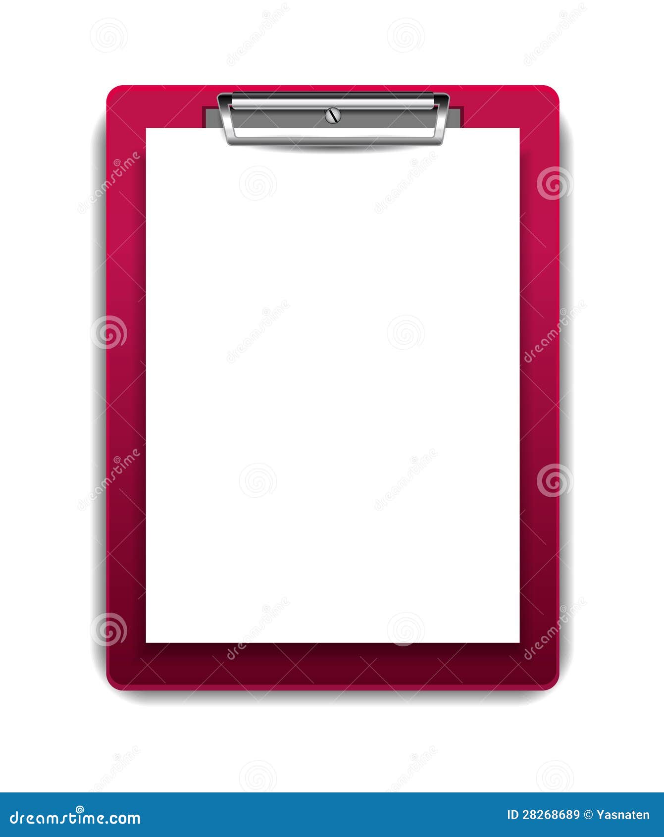 Vector Clipboard with Blank Paper Stock Illustration - Illustration of ...
