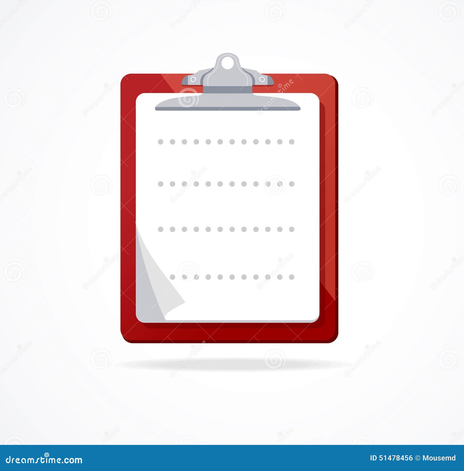 Vector Clipboard Icon. Flat Design Stock Vector - Illustration of ...