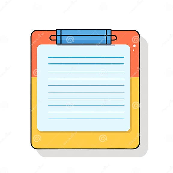 Vector of a Clipboard with a Notepad Attached, Perfect for Organizing ...